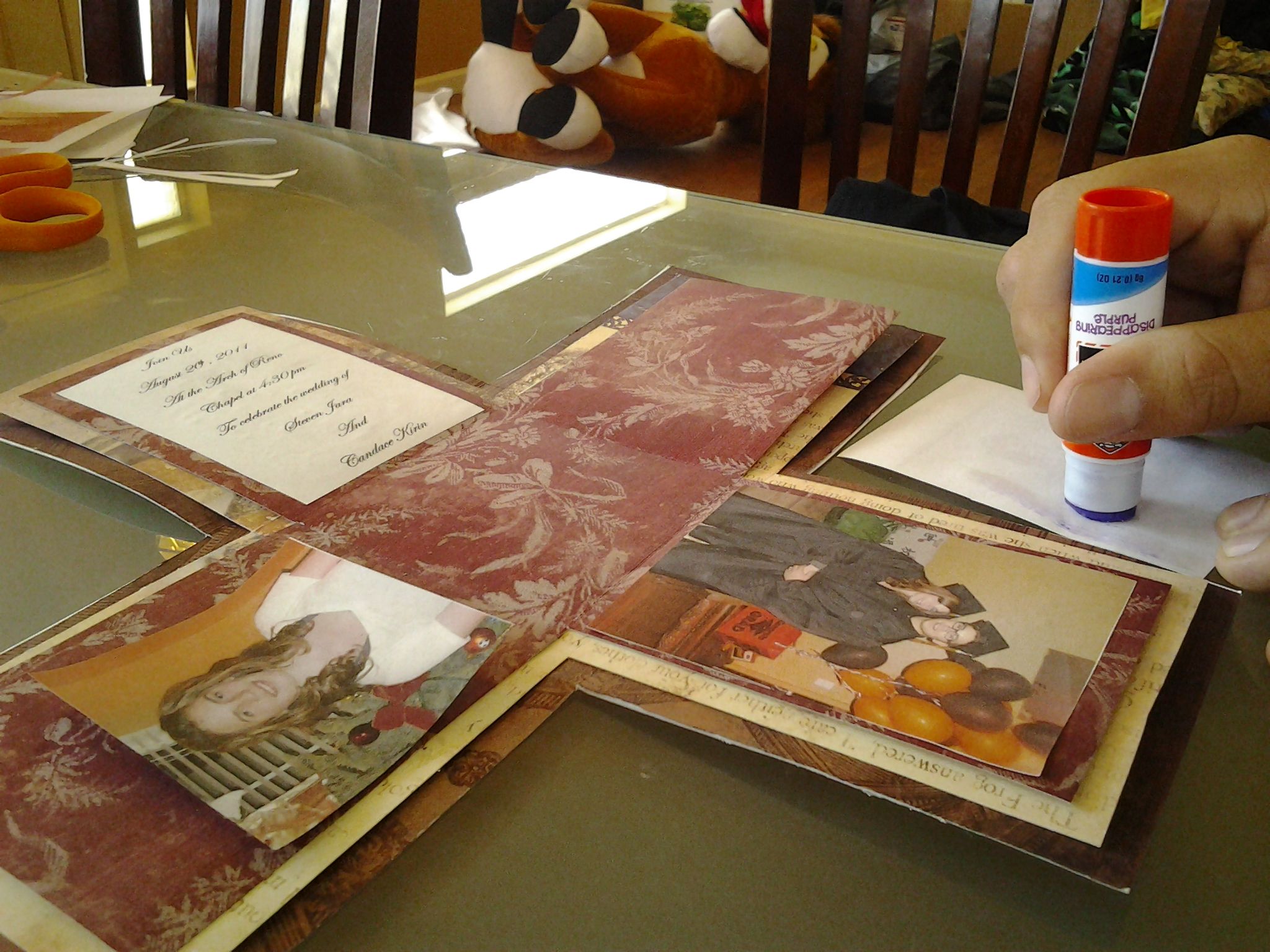 DIY Explosion Box Wedding Invitations/Announcements. : 5 Steps (with ...