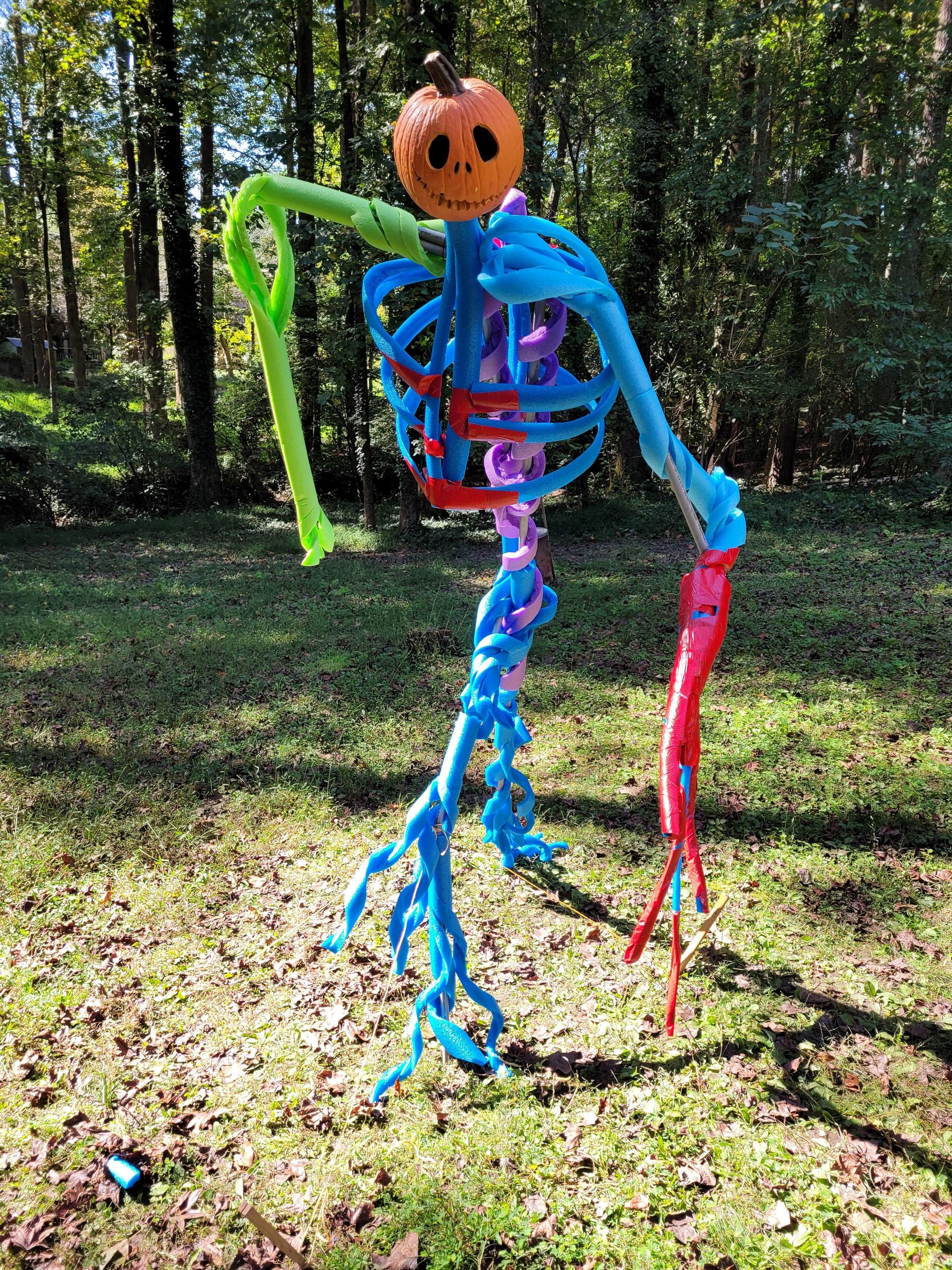 Pumpkin Skeleton From PVC and Pool Noodles : 6 Steps (with Pictures ...