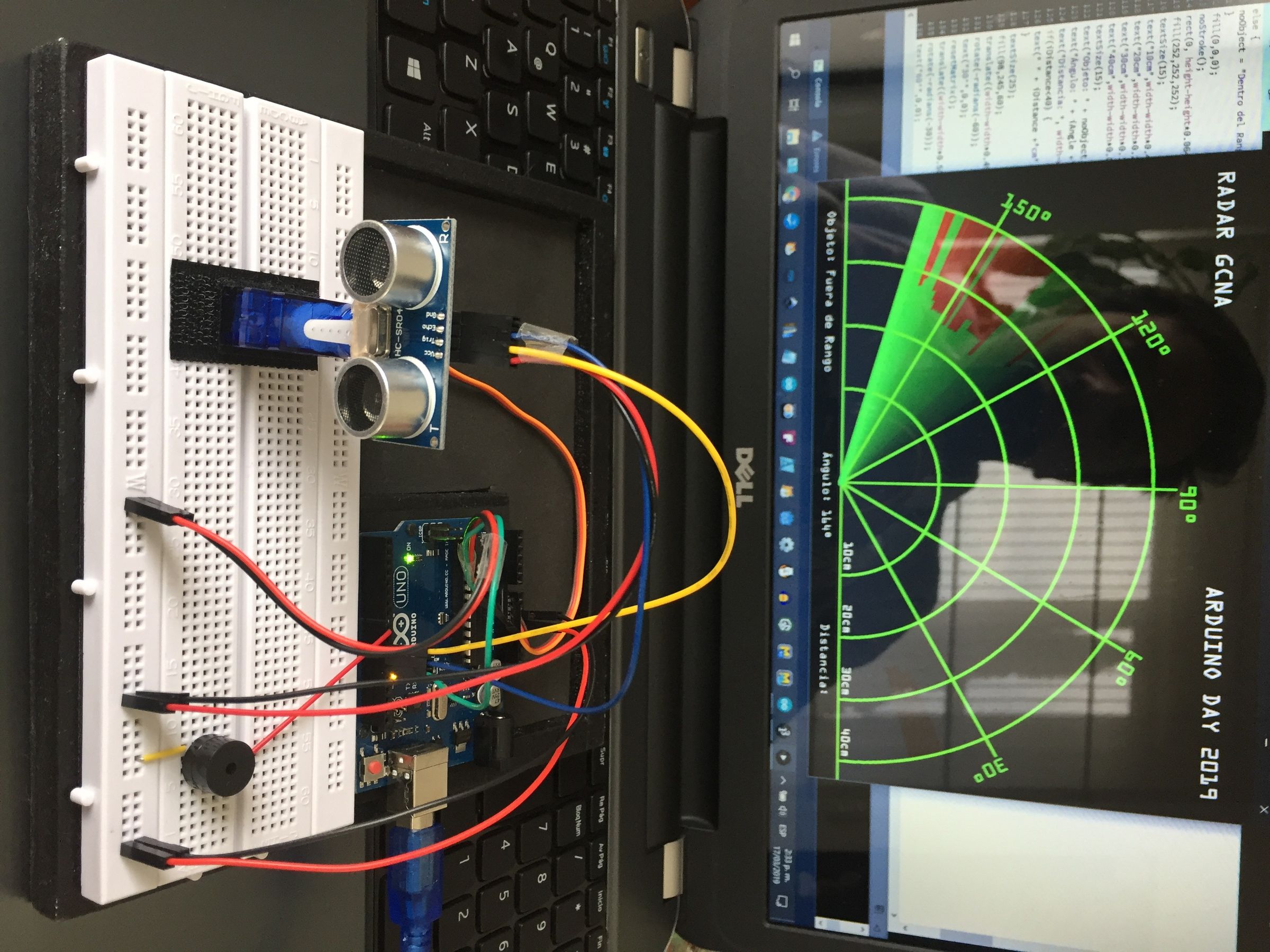 Radar Gráfico Con Arduino Y Processing : 6 Steps (with Pictures ...