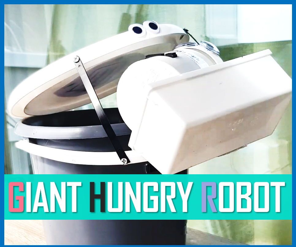 Trash Bin Robot - Giant Hungry Robot : 11 Steps (with Pictures ...