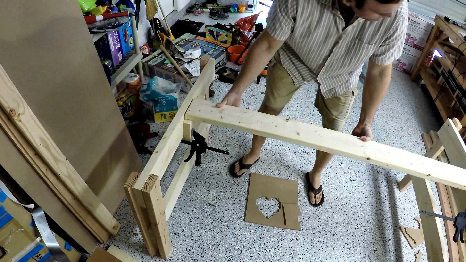 Massive Standing Desk With 2x4s and MDF Surface : 14 Steps (with ...