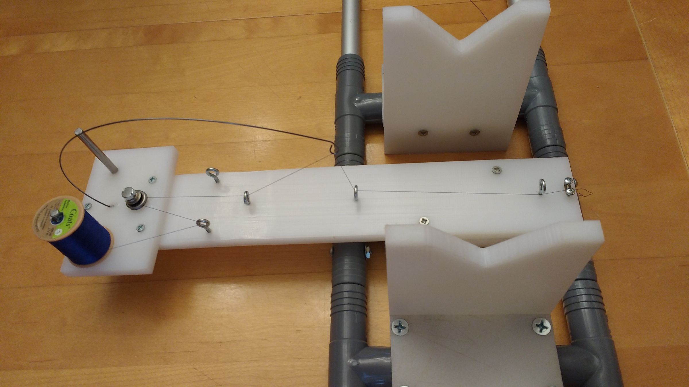Fishing Rod Wrapping Jig Made From Crutches & HDPE Cutting Board : 8 ...