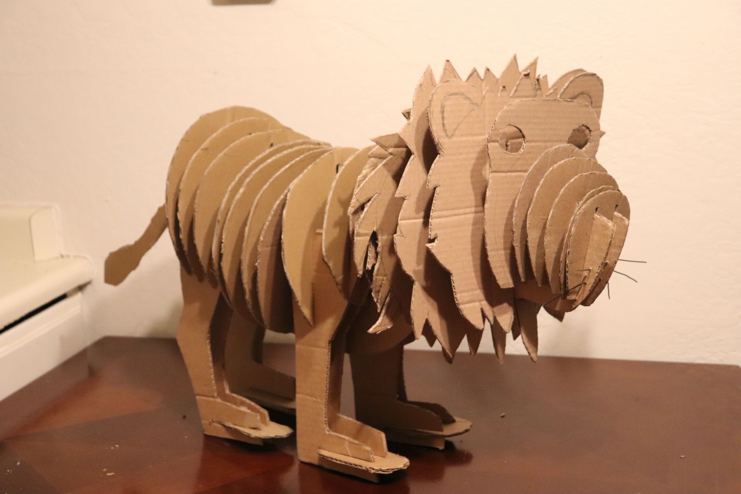 Recycled Cardboard Lion Sculpture : 10 Steps - Instructables