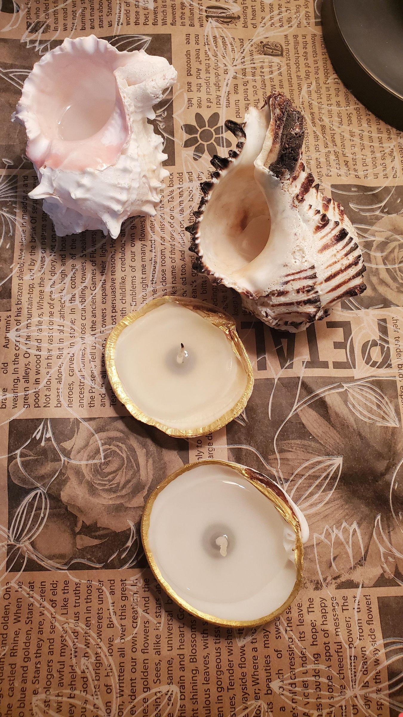 Sea Shell Candle DIY From Recycled Material : 4 Steps (with Pictures ...