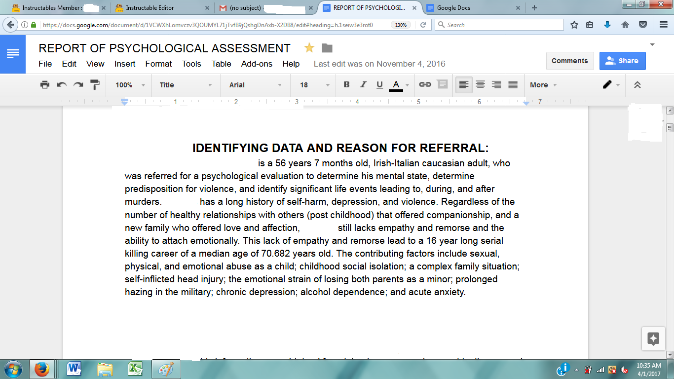 How to Create a Psychological Profile : 7 Steps - Instructables