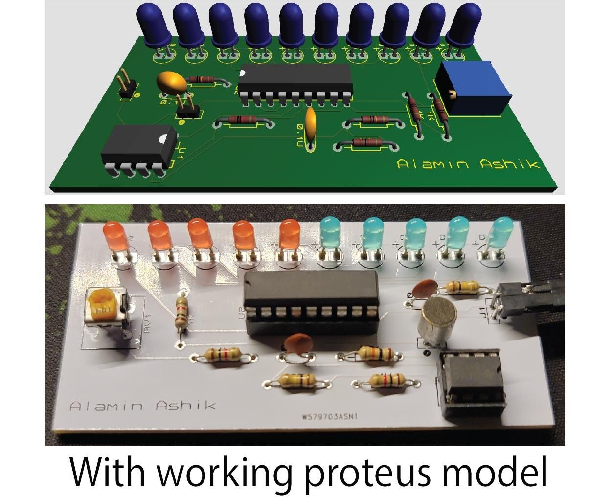 Mic Controlled LED Visualizer Using LM3914 Explained : 10 Steps - Instructables