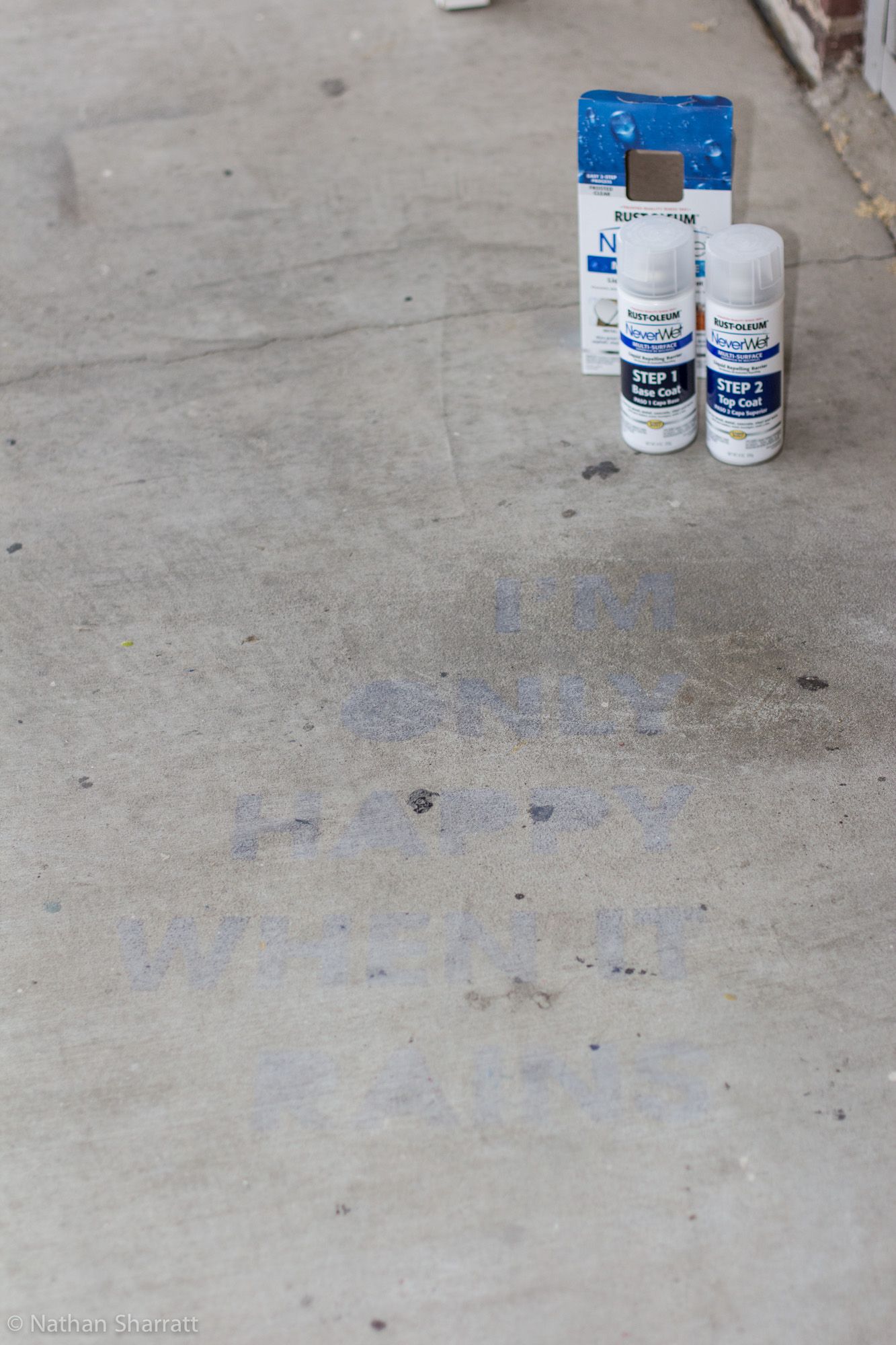 How to Make Rain Drawings With NeverWet Superhydrophobic Coating : 3 ...