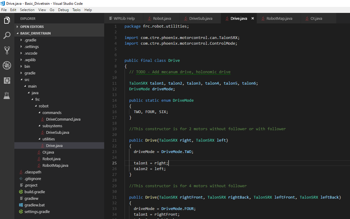 2019 FRC Writing a Simple Drive Train (Java) : 5 Steps - Instructables
