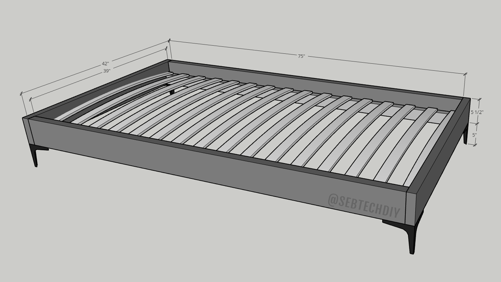 Basic and Budget-Friendly Bed Frame : 12 Steps (with Pictures ...