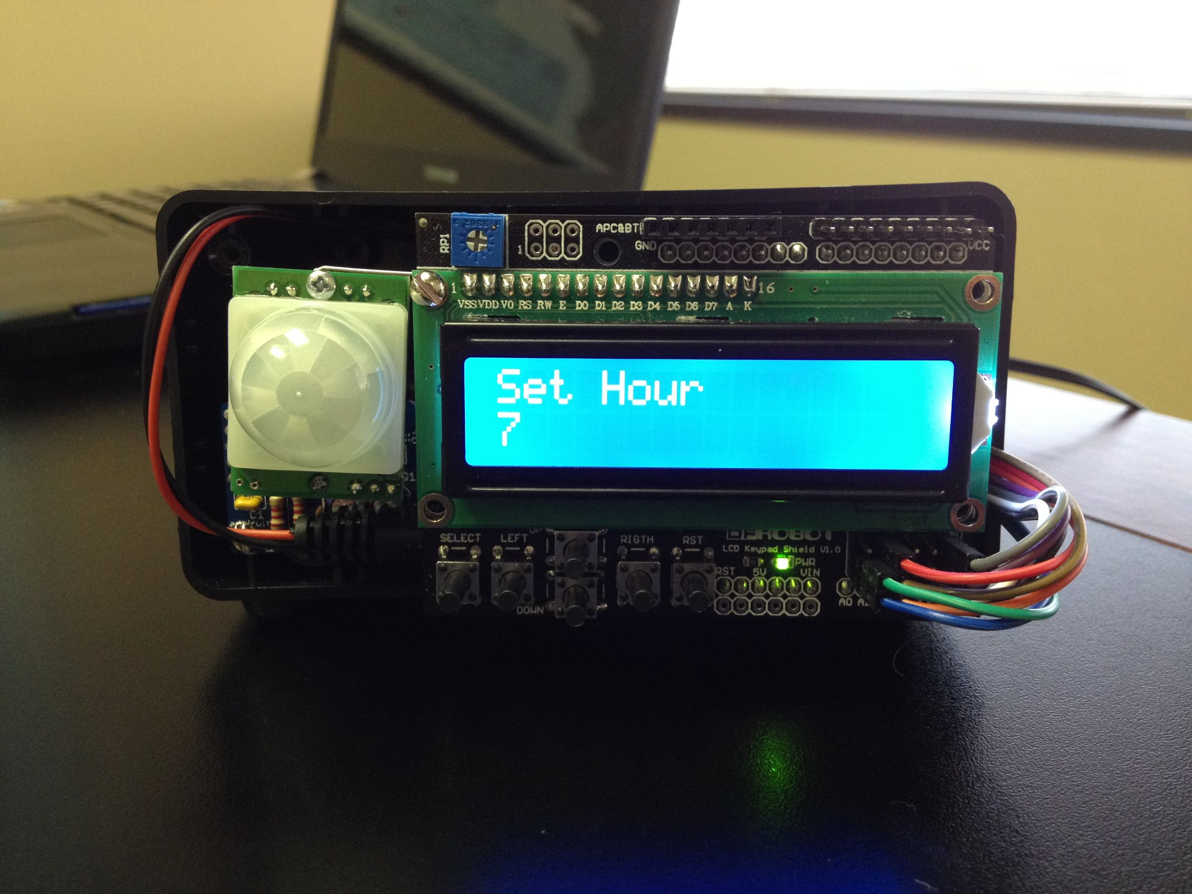 Motion Sensitive LCD Real-Time Clock/Alarm/Timer (Updated Program) : 8 ...
