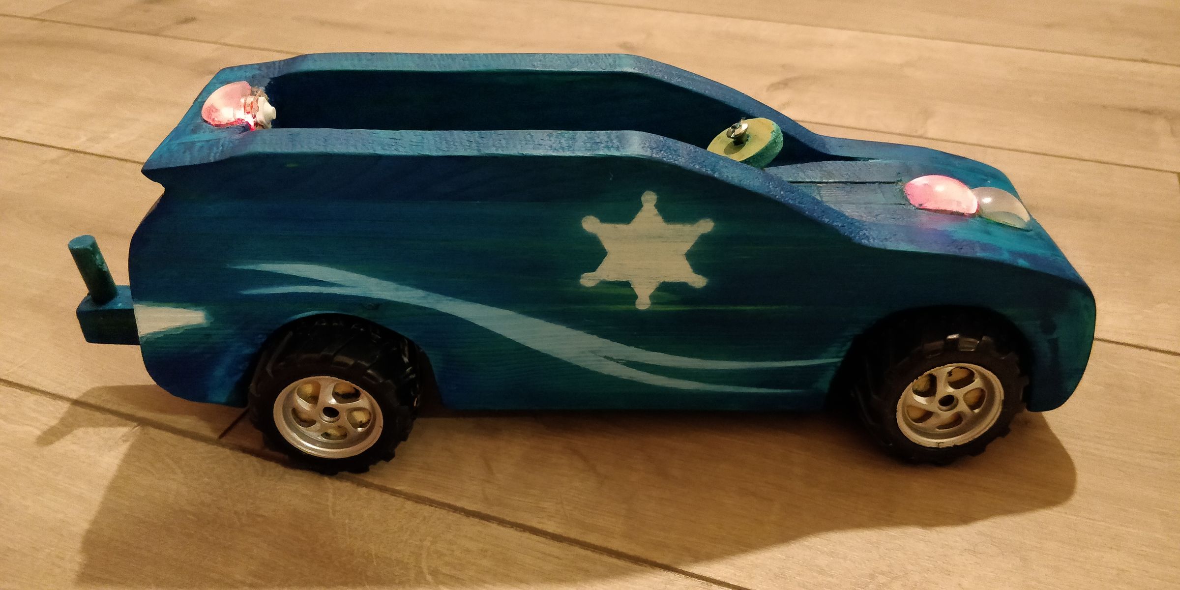 DIY Wooden Police Vehicle Toy With Led Lights : 25 Steps (with Pictures ...