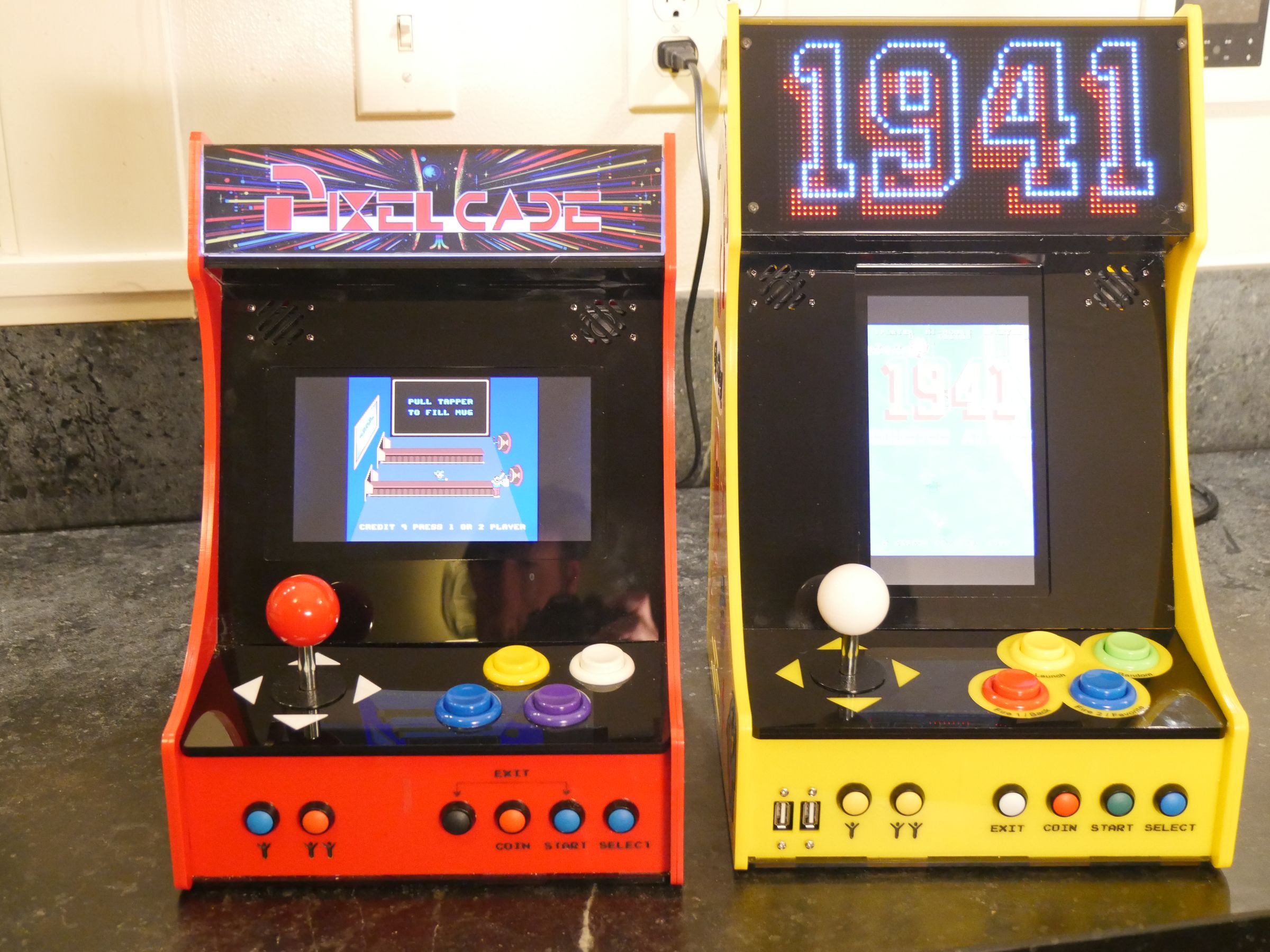 Vertical Bartop Arcade With Integrated PIXEL LED Display : 11 Steps ...
