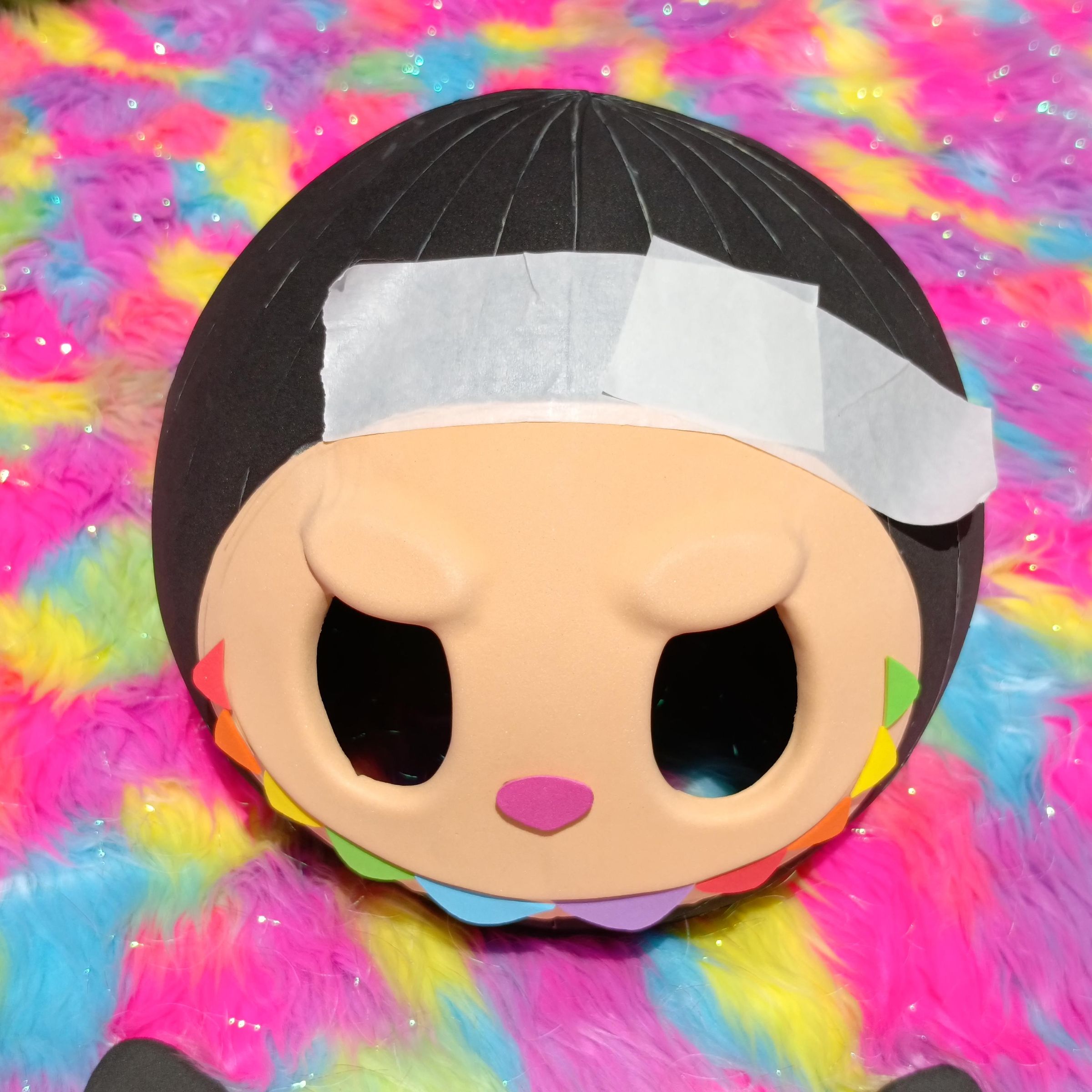 Rainbow Labubu Mask : 37 Steps (with Pictures) - Instructables