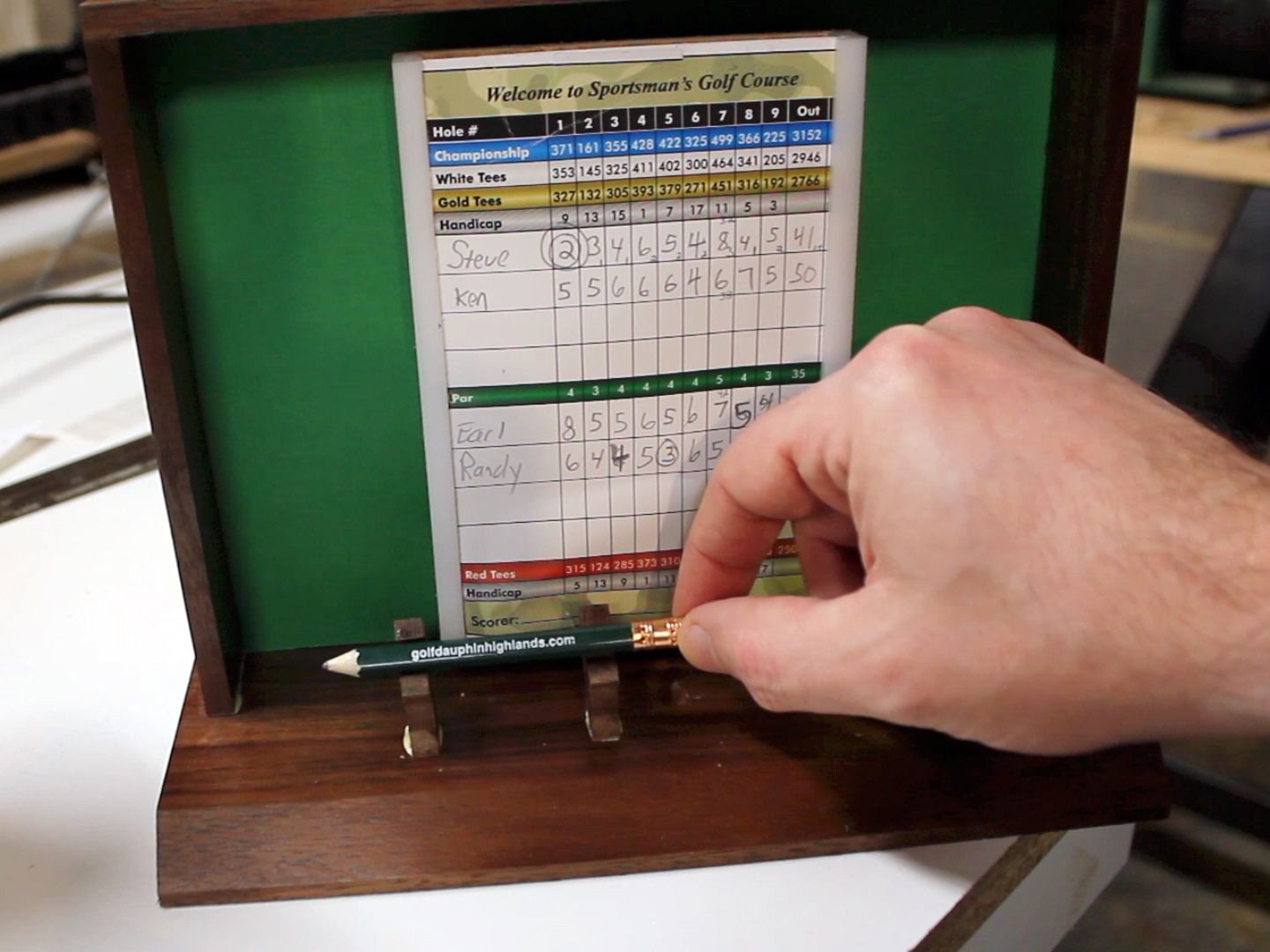 Golf Scorecard Display Case, Easy Joinery! : 6 Steps (with Pictures ...