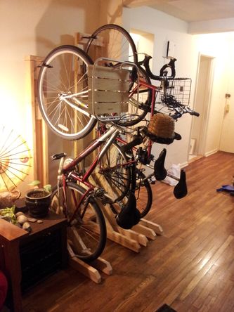 Vertical Bike Rack From 2x4s : 7 Steps (with Pictures) - Instructables