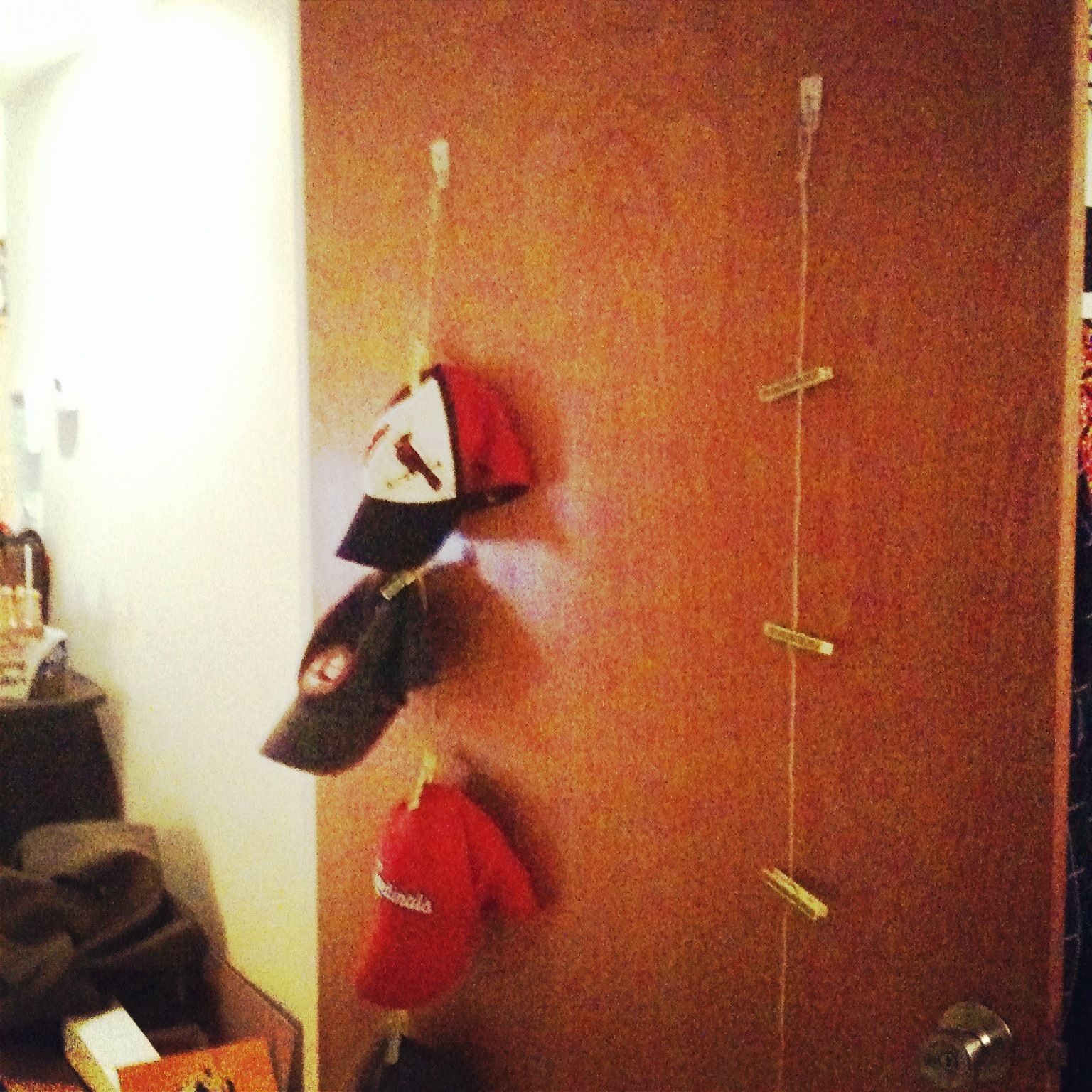 Cloths Pin Hat Rack : 5 Steps - Instructables