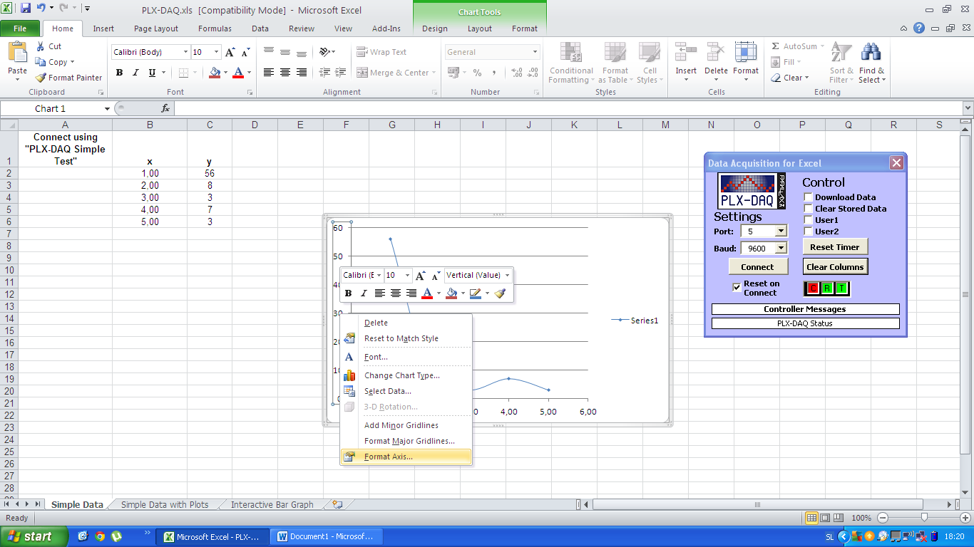 Sending Data From Arduino to Excel (and Plotting It) : 3 Steps (with ...