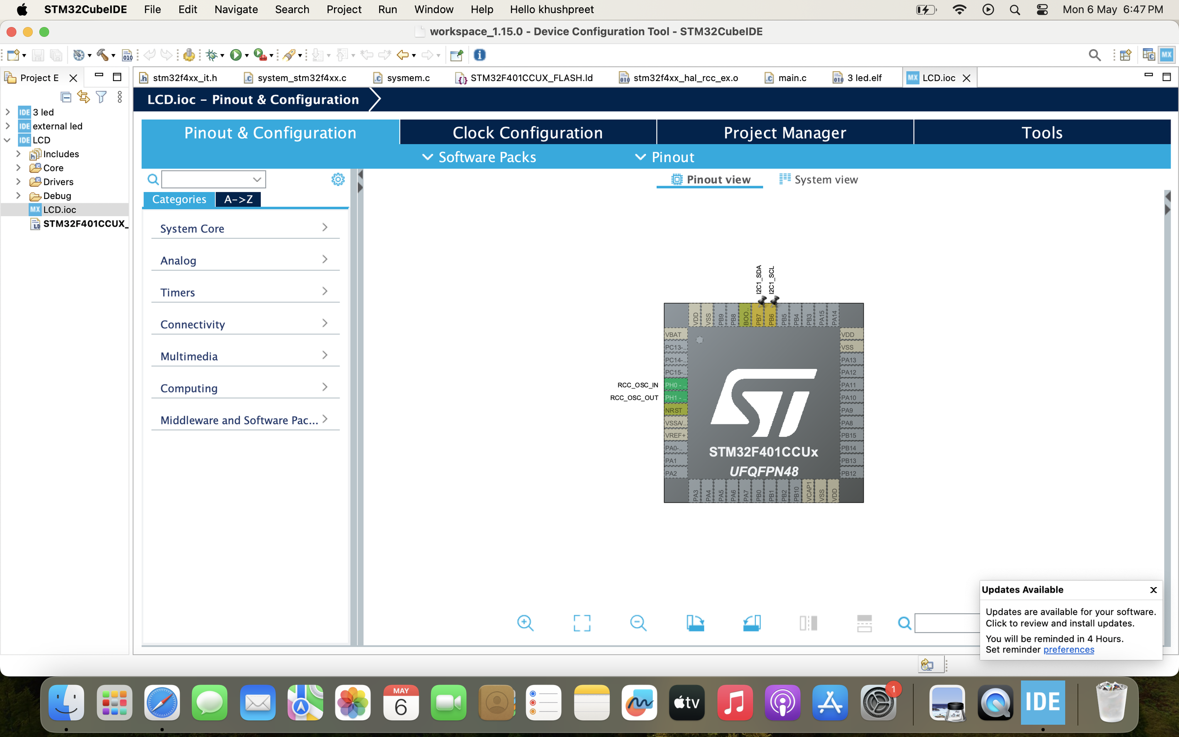 To Display “YOUR NAME” on 16x2 LCD Without I2C Module Using HAL Programming. : 10 Steps ...