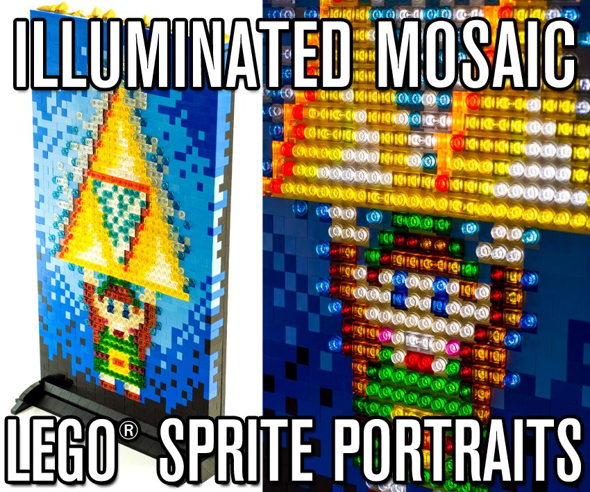 Illuminated Mosaic LEGO Sprite Portraits : 4 Steps (with Pictures ...