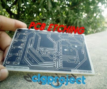 PCB Etching : 9 Steps (with Pictures) - Instructables