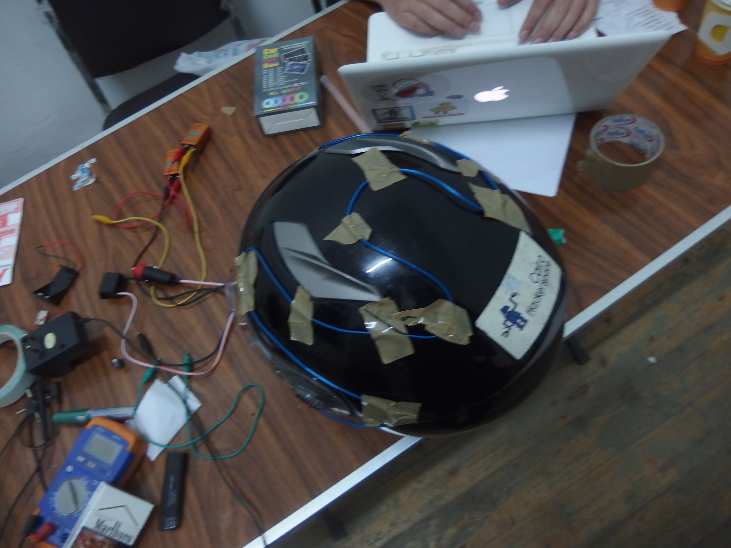 EL Wire Motorcycle Tron Helmet : 4 Steps - Instructables