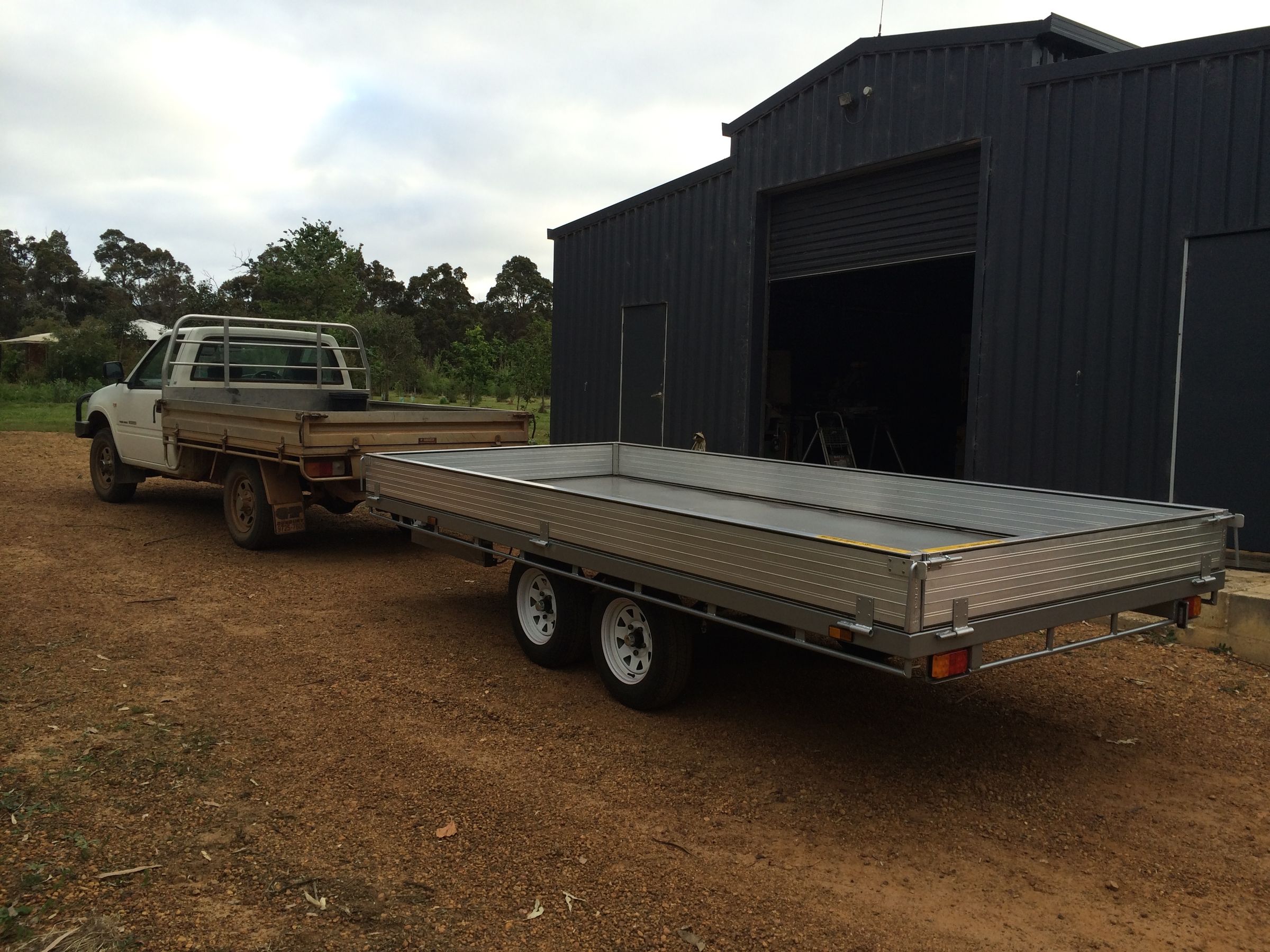 Three Trailers in One - Box, Car and Flat Top. the Box Top Trailer. : 5 ...