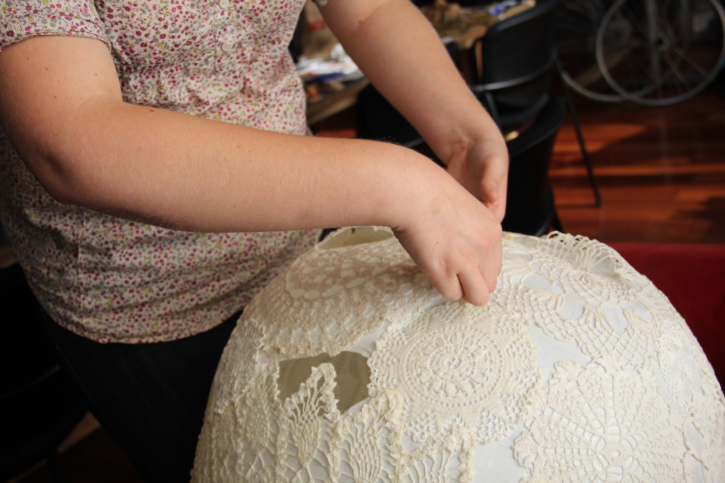 Doily Lamp : 3 Steps (with Pictures) - Instructables