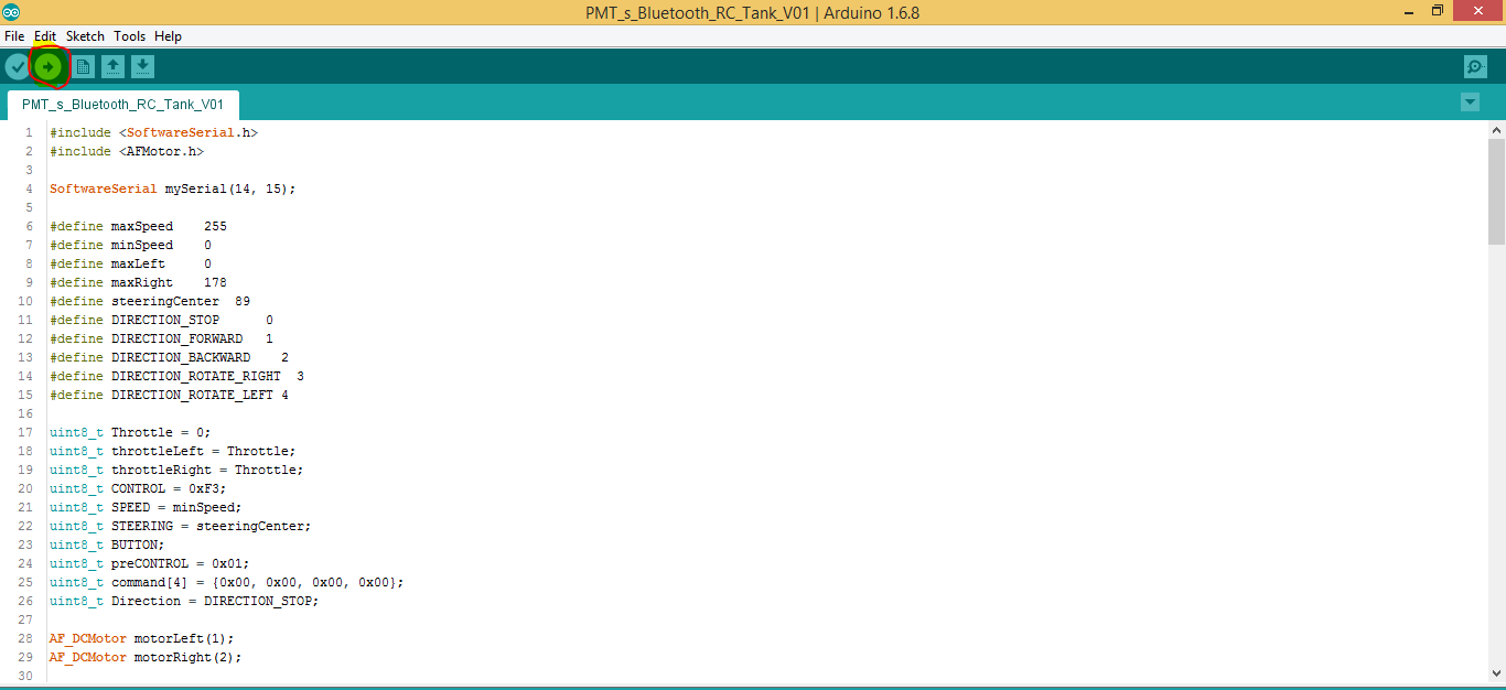 P1. ARDUINO BLUETOOTH TANK [Control Tank Tread Only] : 7 Steps ...