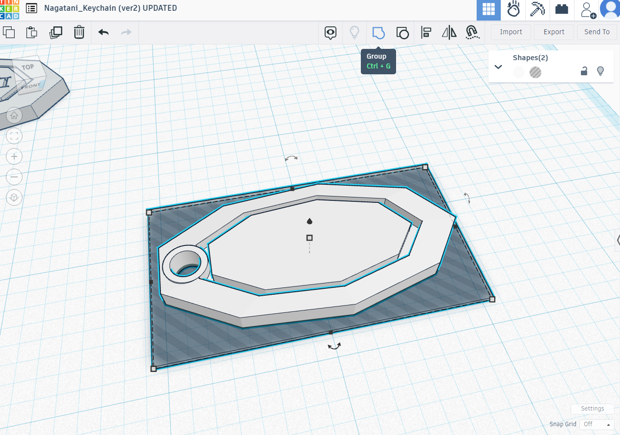 Introduction to Tinkercad: Name Keychain : 13 Steps (with Pictures) - Instructables