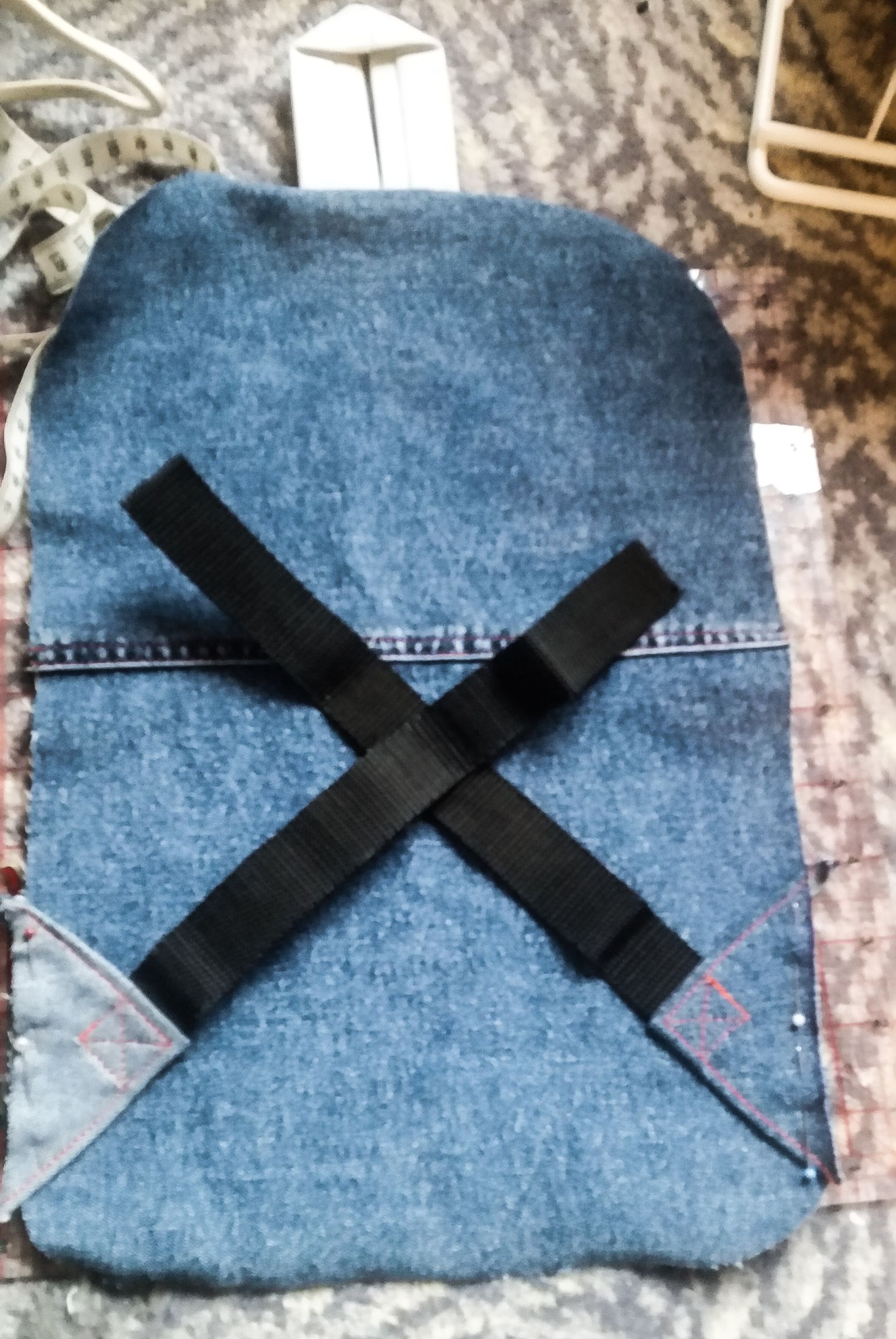 Color-Block Backpack From Old Jeans : 16 Steps (with Pictures ...