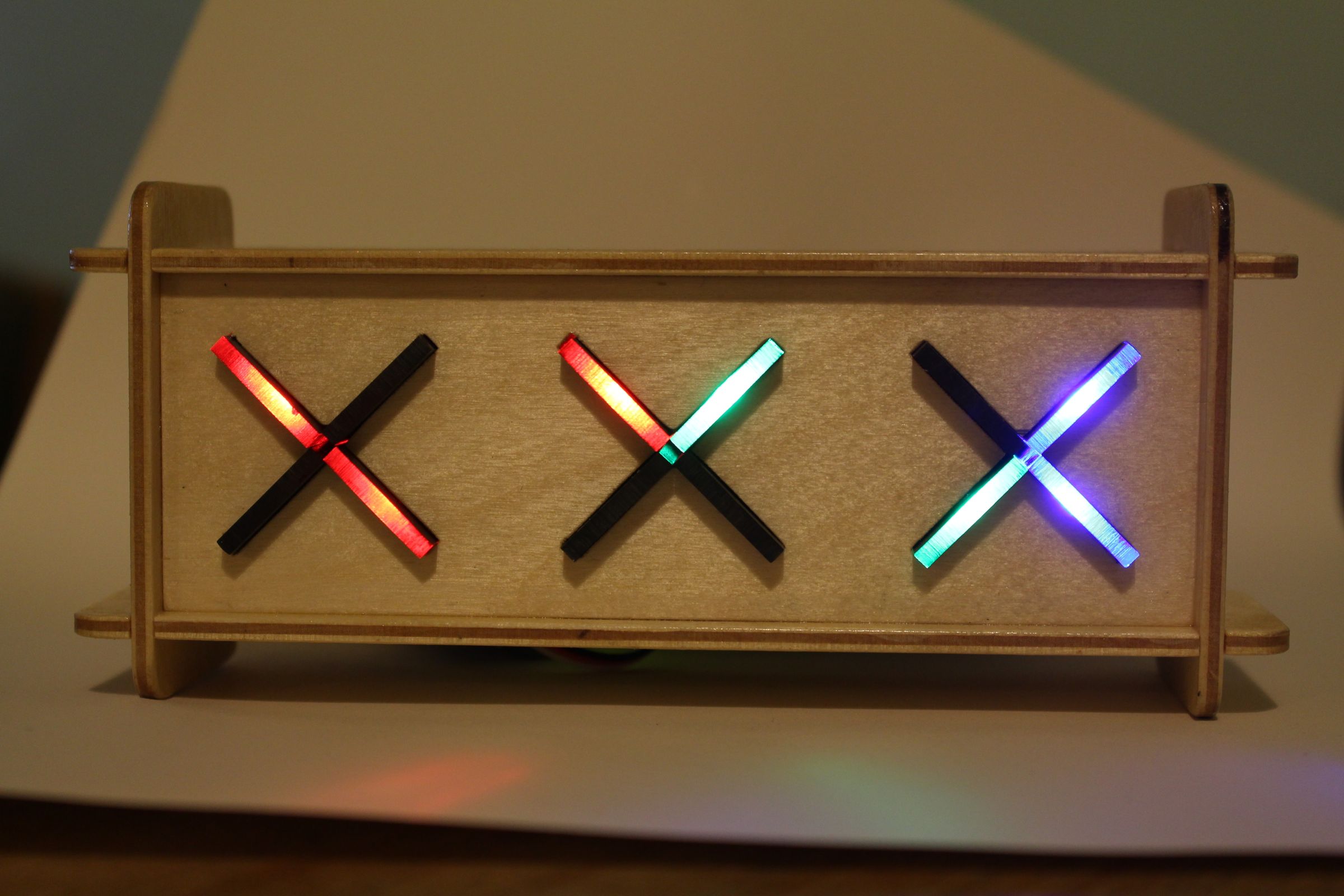 XCLOCK (Tri-Colour Binary Clock) : 3 Steps (with Pictures) - Instructables