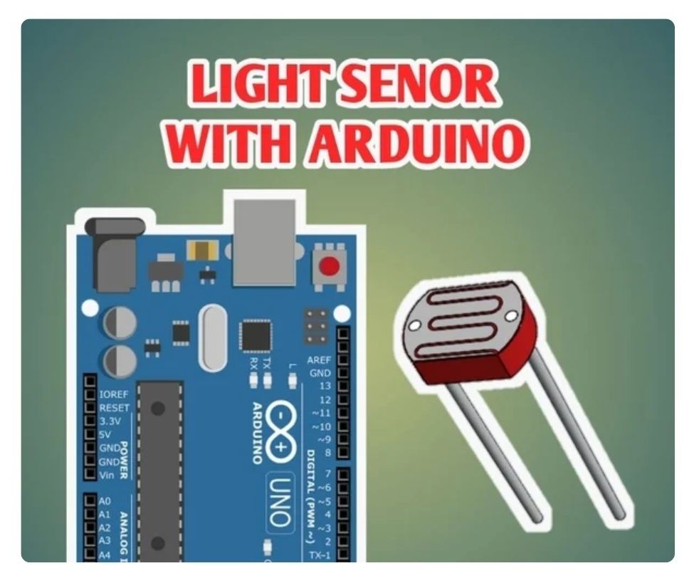 Light Sensor With Arduino Making A Light Sensor Using Ldr Light Glowing In Dark Using