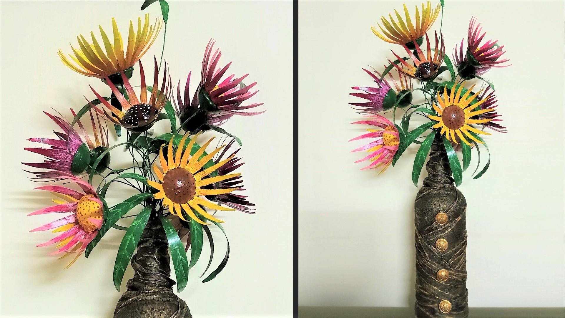 Plastic Bottle Flower Tutorial Patterns How To Make Plastic Bottle