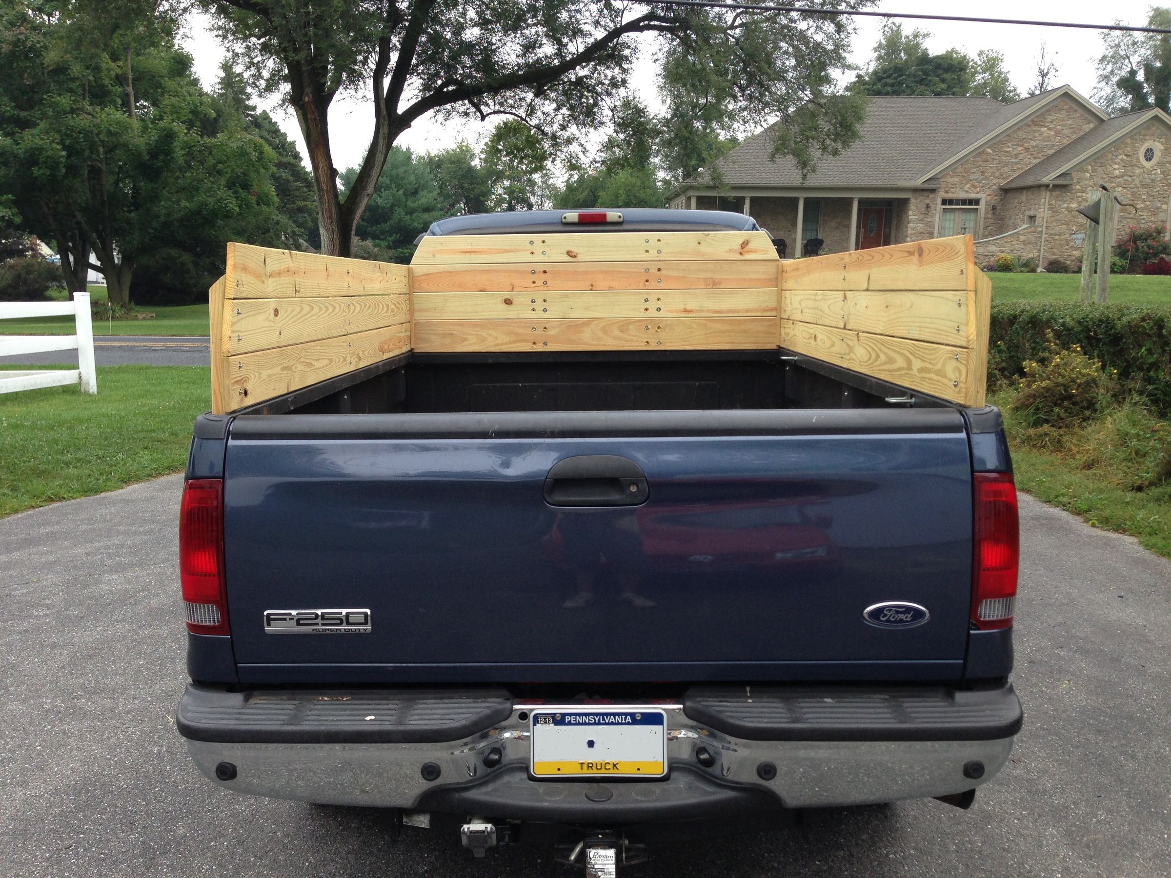 Pickup Truck Sideboards/Stake Sides - Ford Super Duty : 4 Steps (with ...