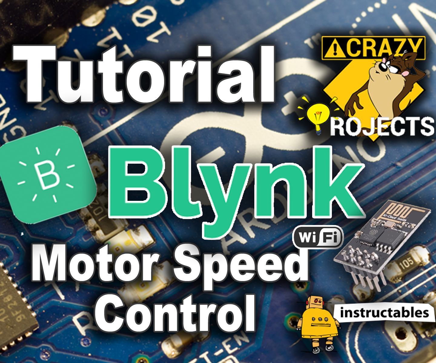 Arduino Tutorial Blynk Motor Speed Control Esp8266 3 Steps