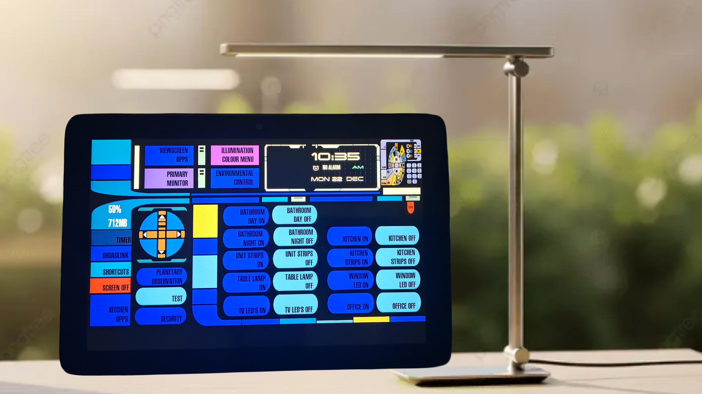 Star Trek LCARS Style Android Smart Home Control Dashboard. : 10 Steps ...