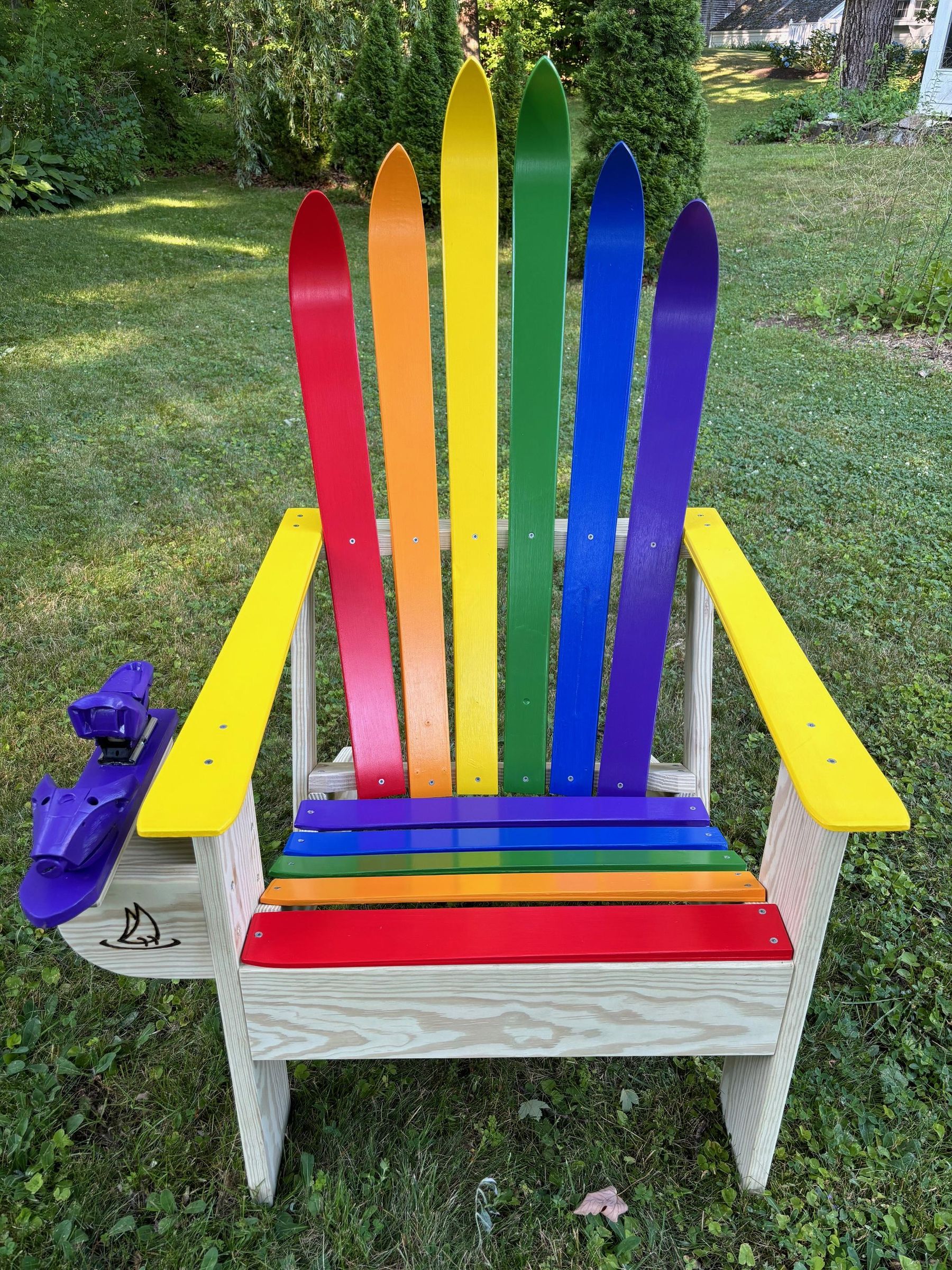 Rainbow Adirondack Ski Chair : 11 Steps (with Pictures) - Instructables