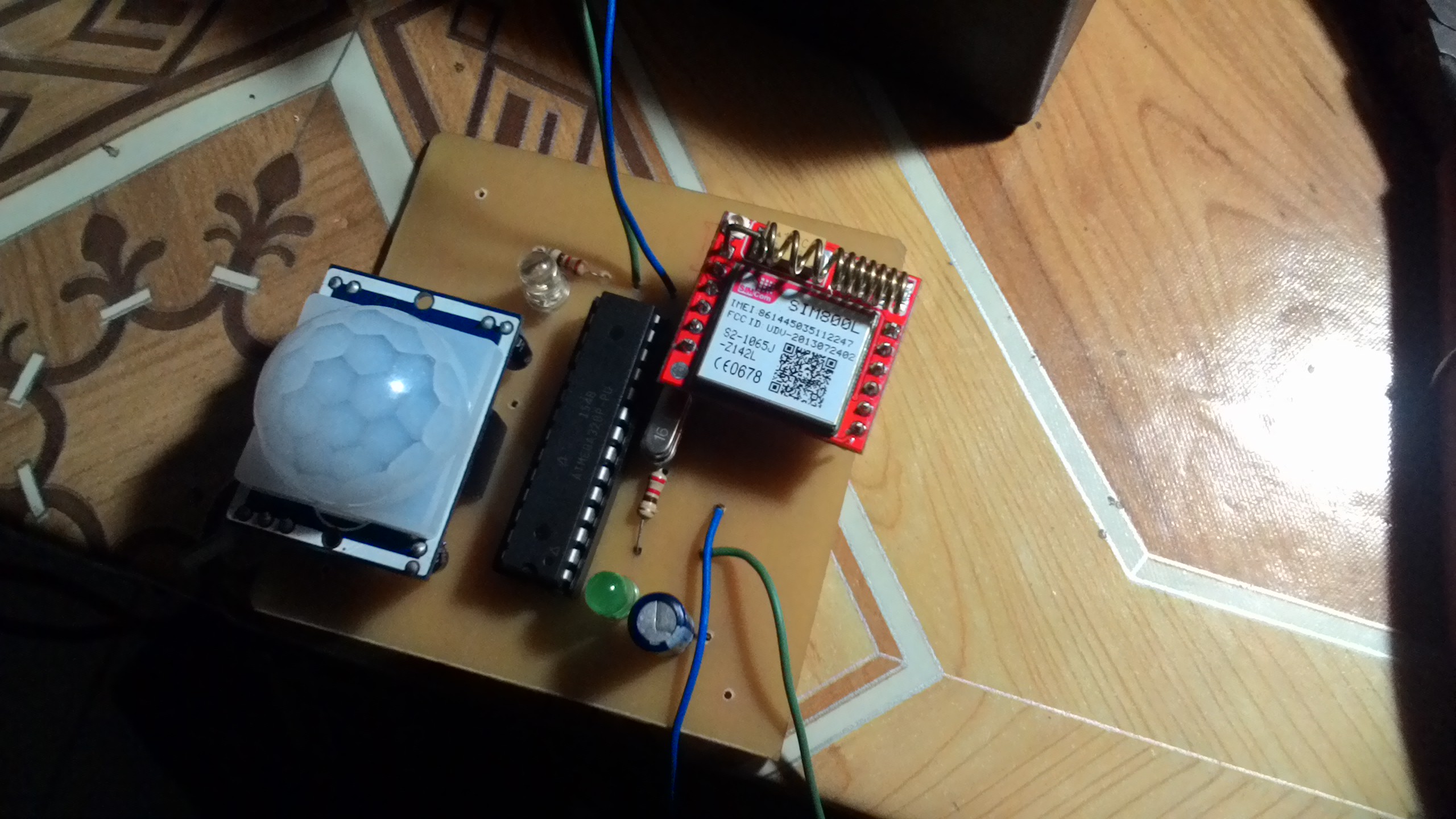 SMS System Alarm Using Sim 800L, Motion Detector and Atmega 328 : 5 ...