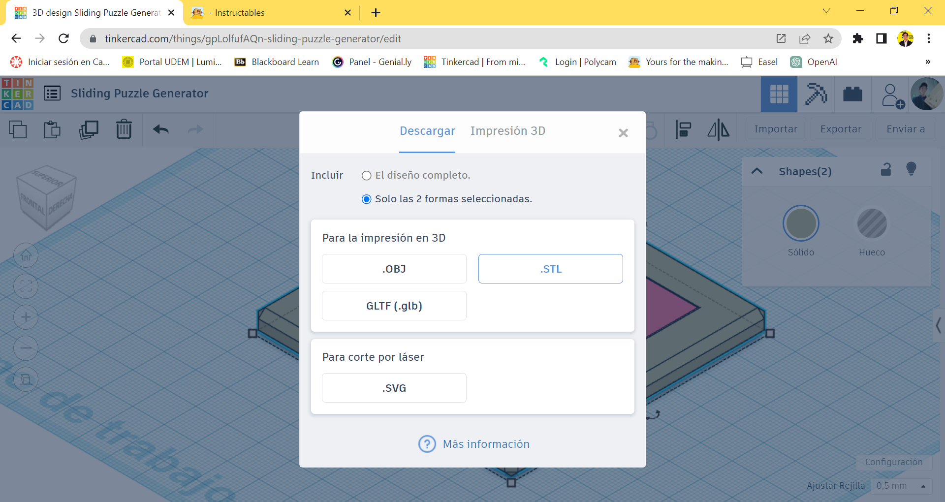 Sliding Puzzle Generator With Tinkercad Codeblocks : 12 Steps (with Pictures) - Instructables