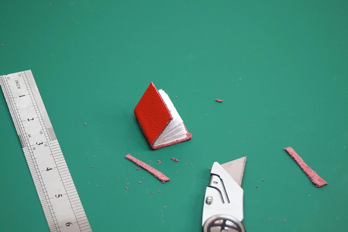 DIY Mini Book With Long Stitch Binding | How to Make a Tiny Bound Book ...