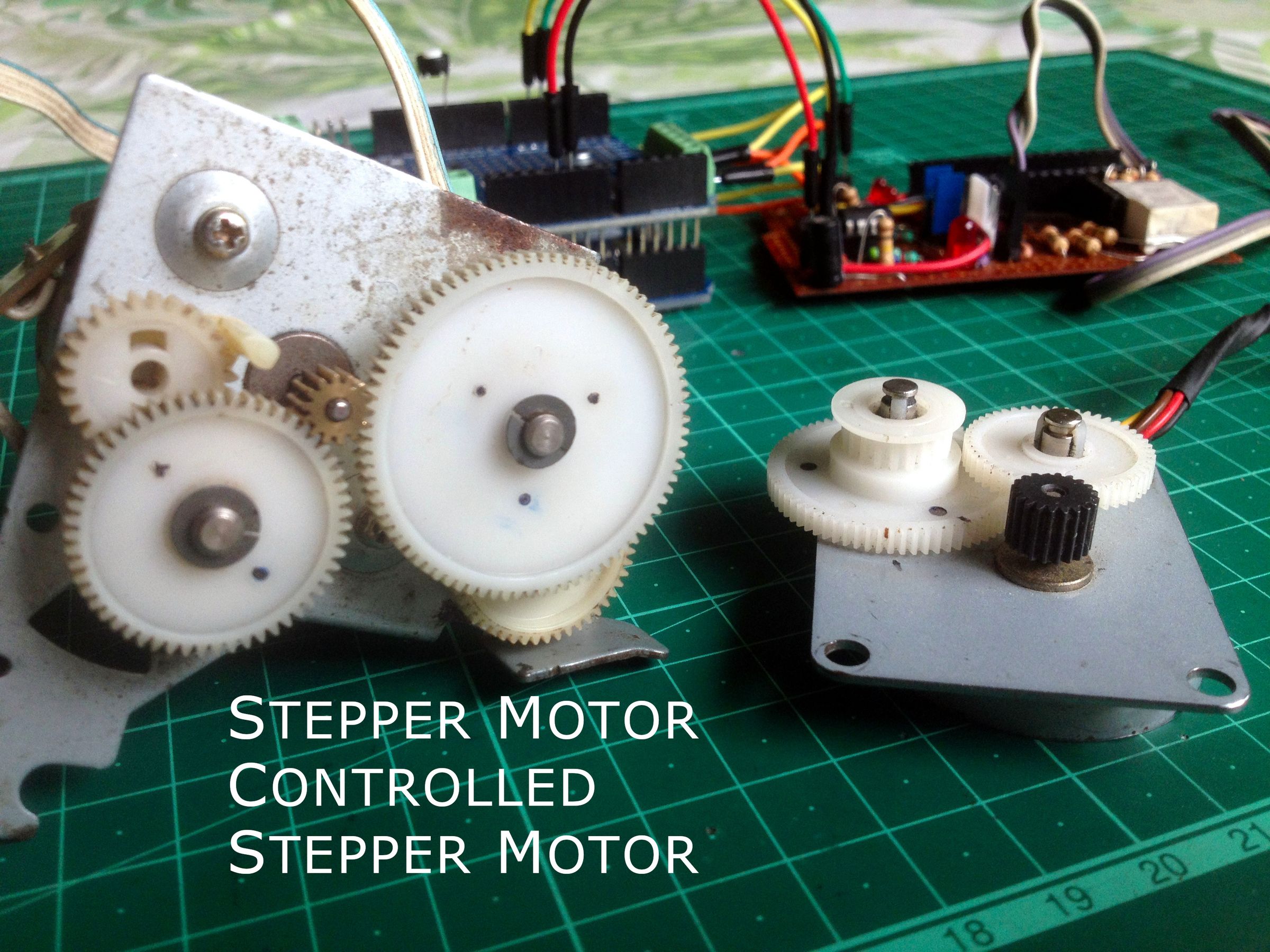Stepper Motor Controlled Stepper Motor | Stepper Motor As a Rotary ...