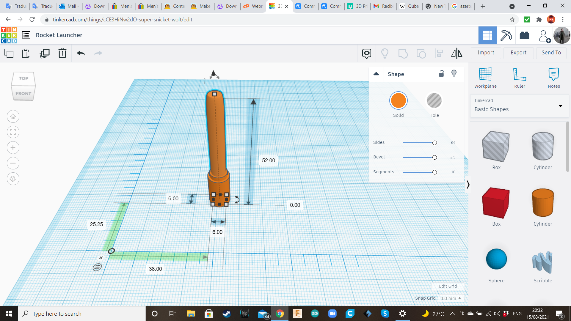 Tinkercad Robotics for School: Rocket Launching Mini-bot : 32 Steps ...