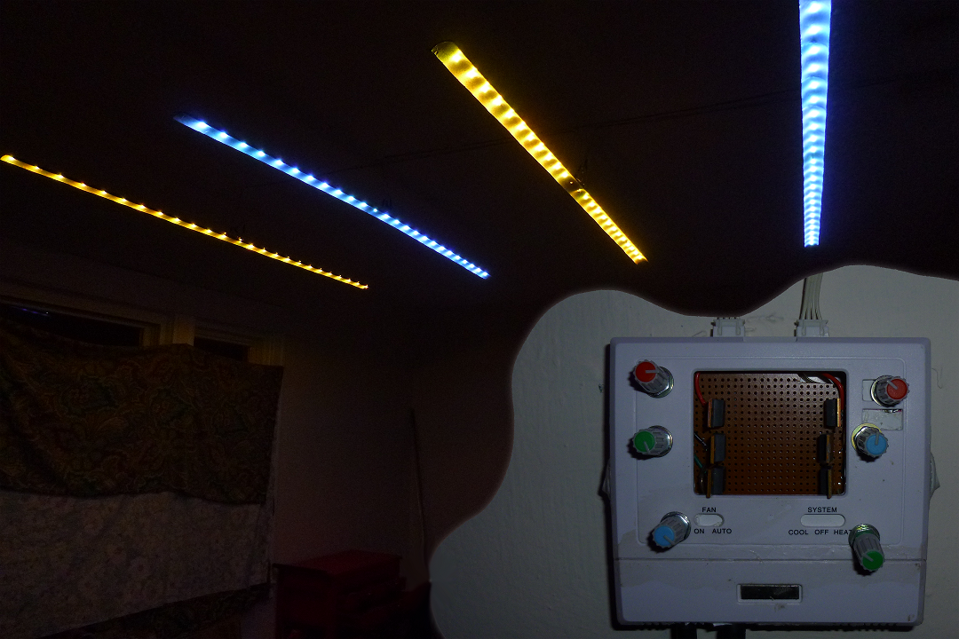 RGB LED Track Lighting From Cardboard Tube : 6 Steps - Instructables