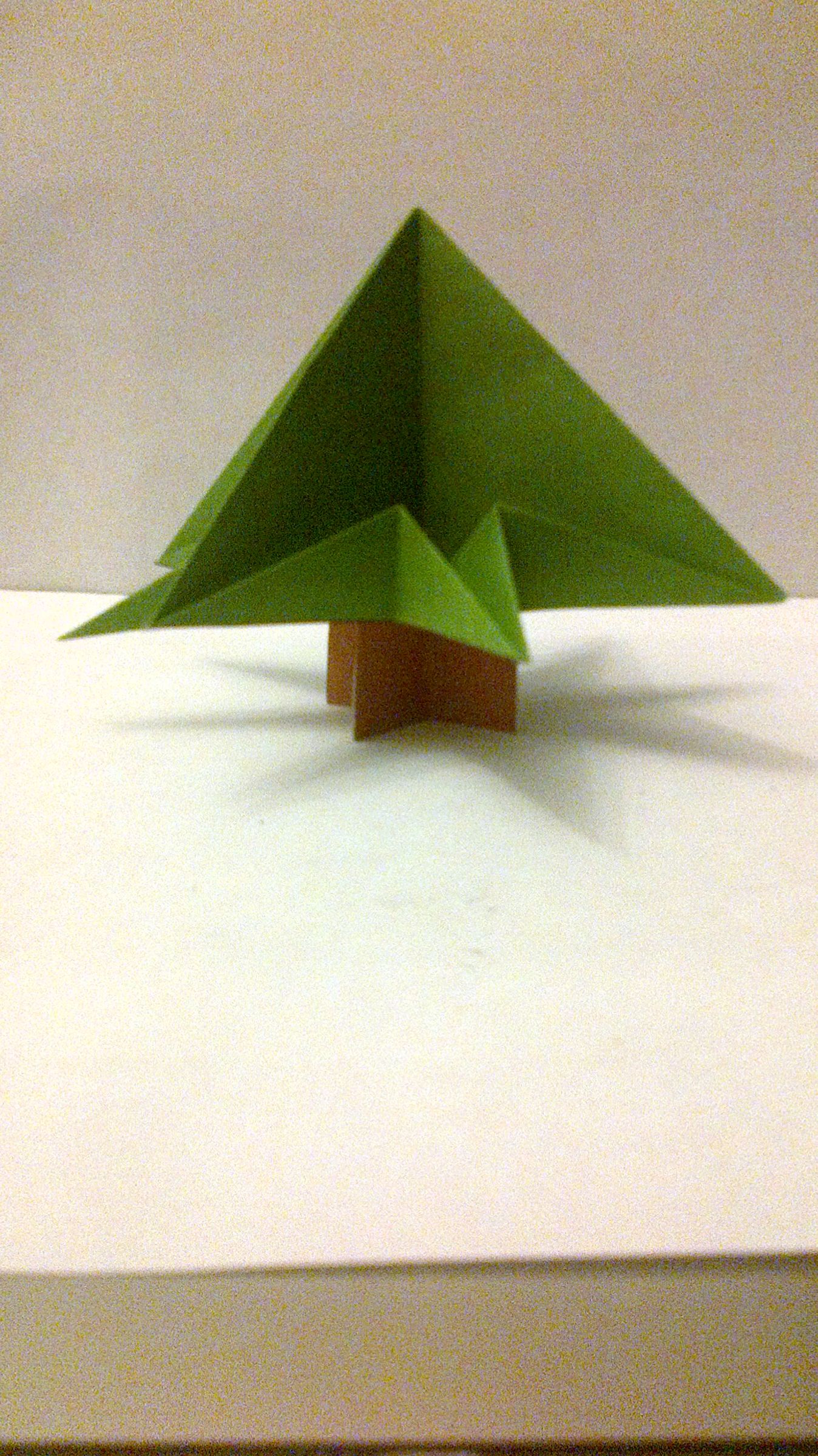 Origami Christmas Tree (Made From 1 A4 Sheet and Template) : 7 Steps ...