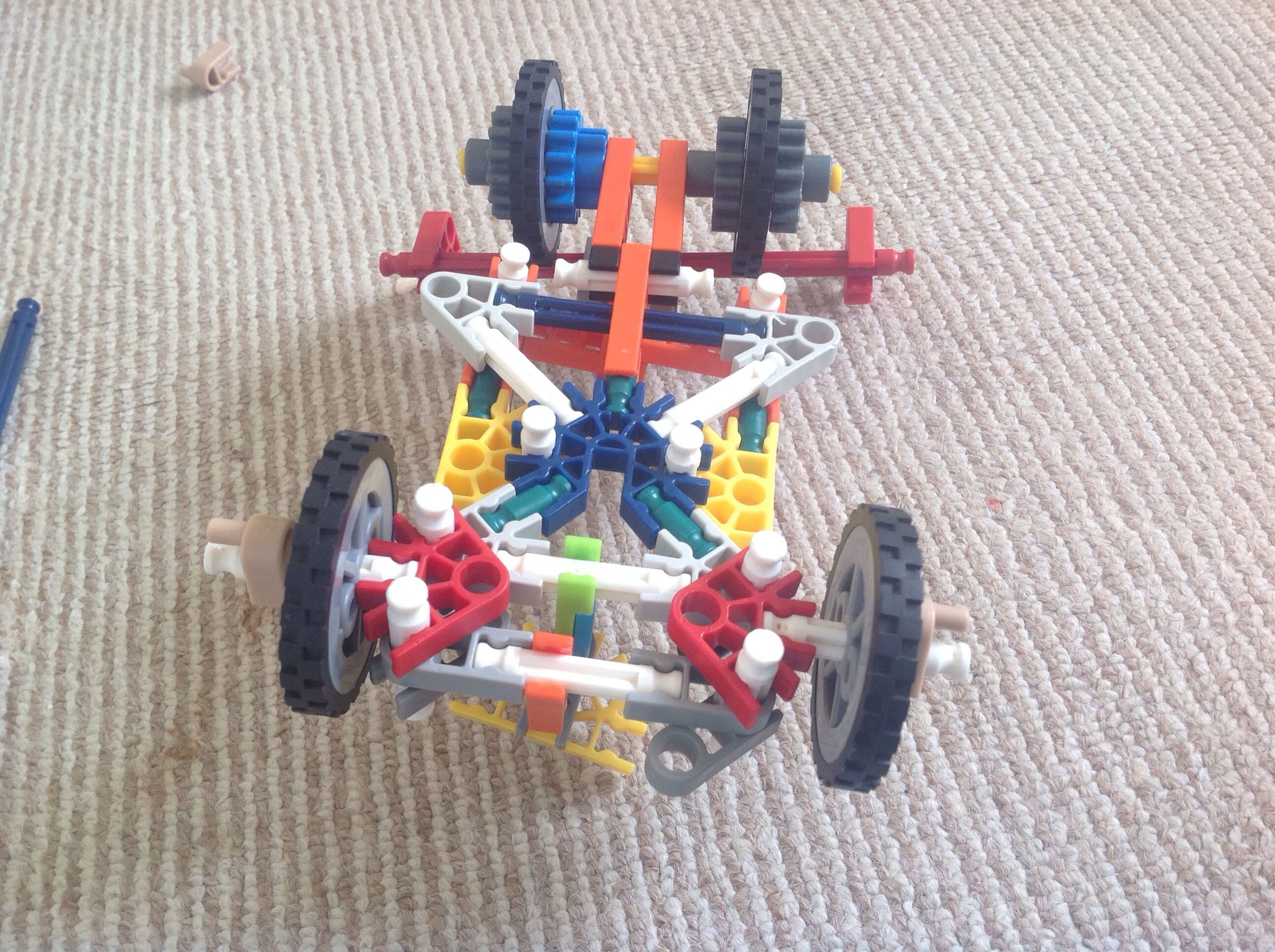 Knex Car That Steers (instructions) : 7 Steps - Instructables