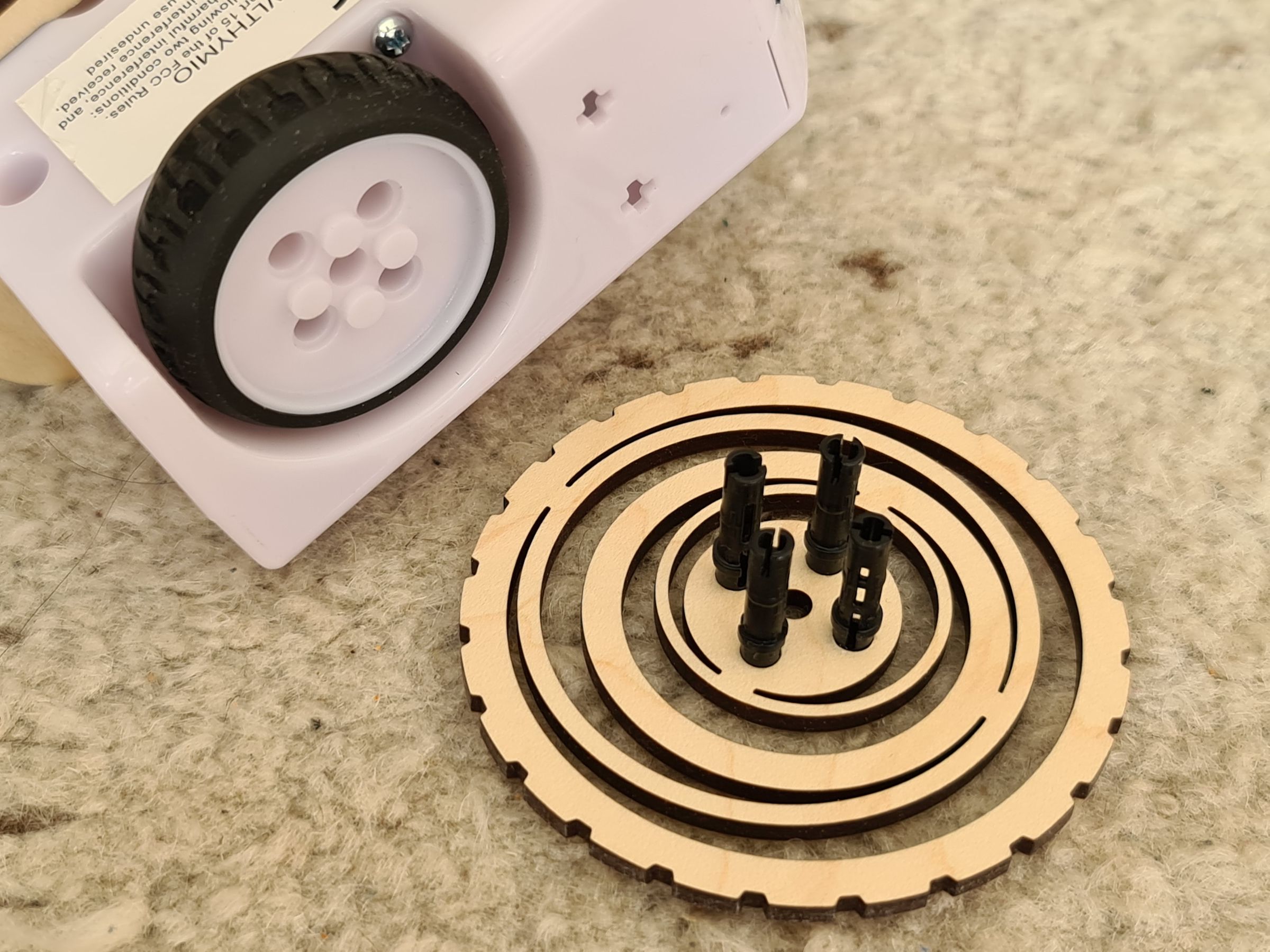 Wood Flexible Wheel for the Thymio Robot : 6 Steps - Instructables