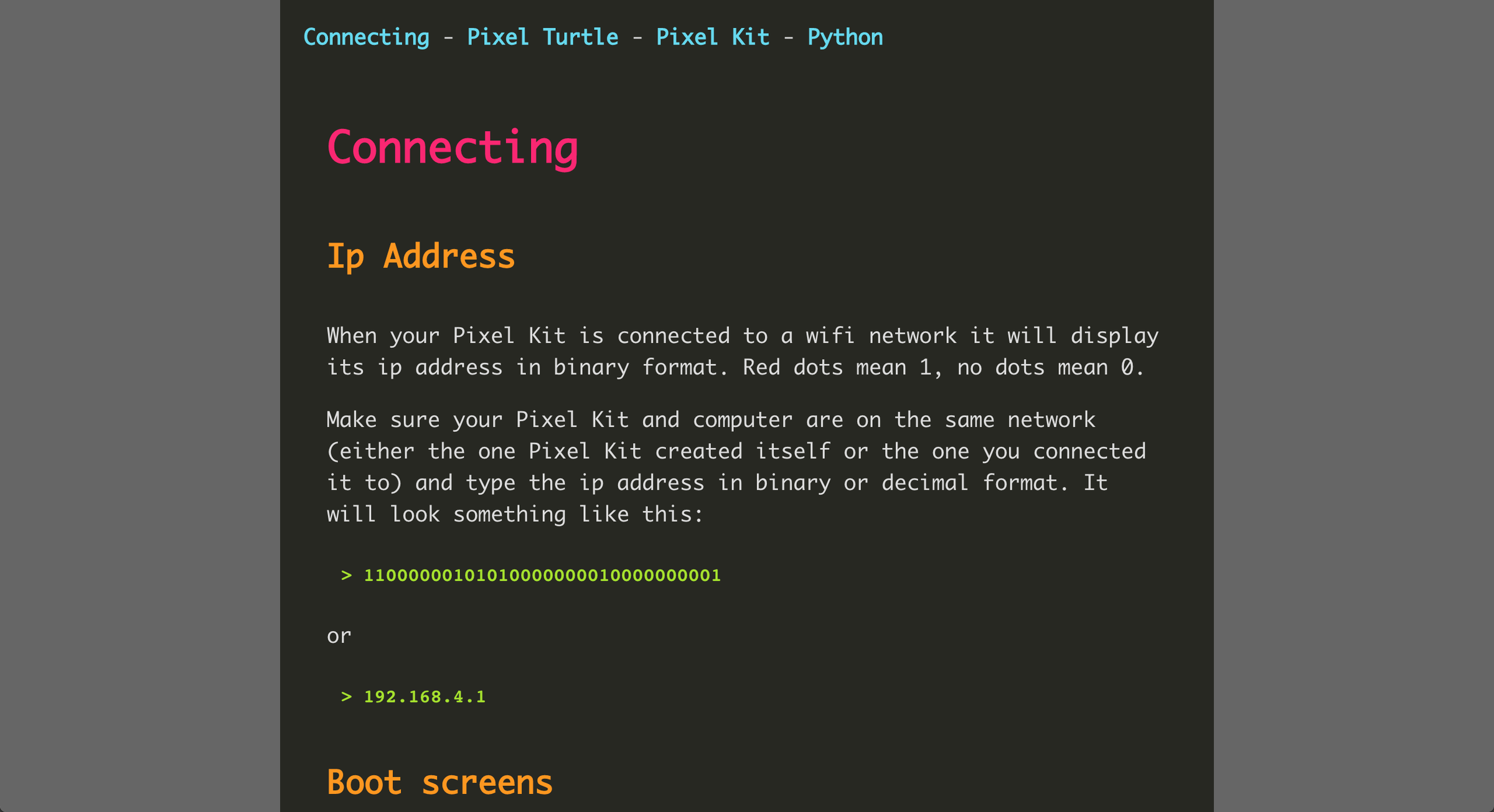 Pixel Kit Running MicroPython: First Steps : 7 Steps - Instructables