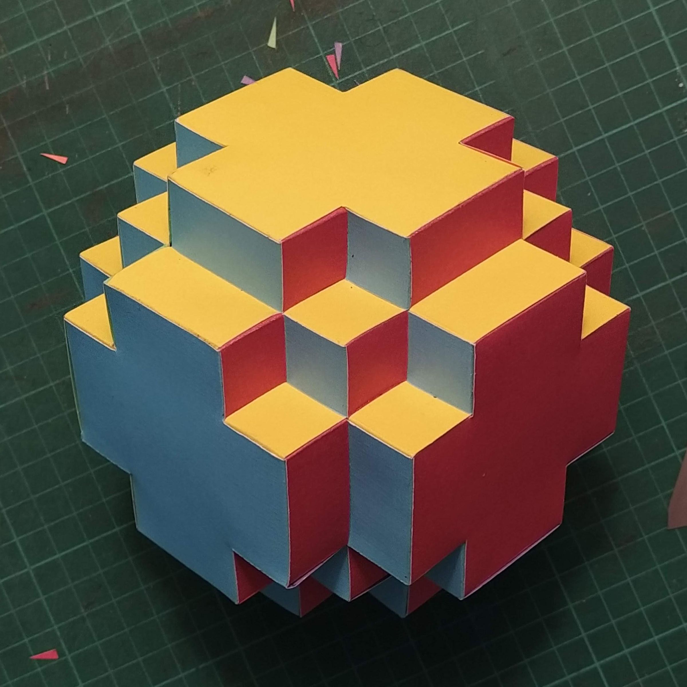Paper Voxel Sphere : 8 Steps (with Pictures) - Instructables