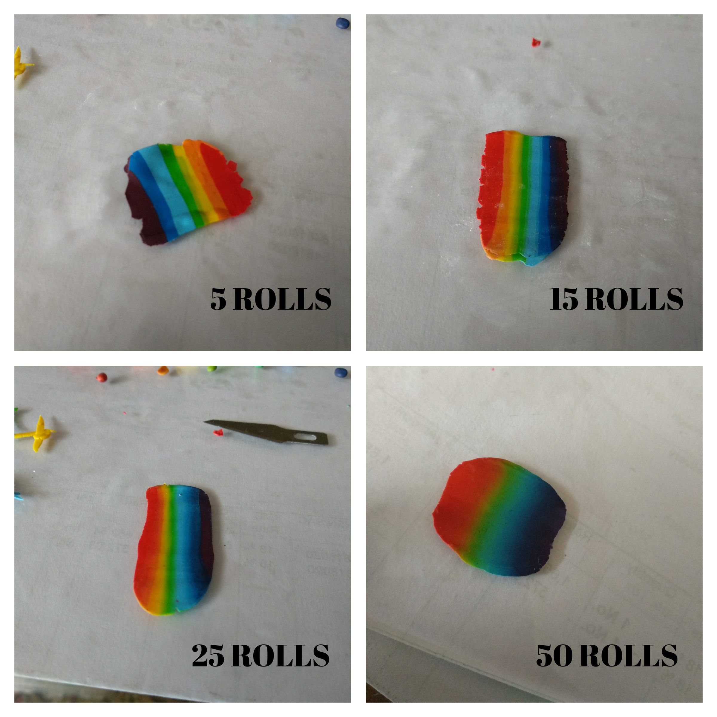 Polymer Clay Rainbow Gradient! : 4 Steps (with Pictures) - Instructables