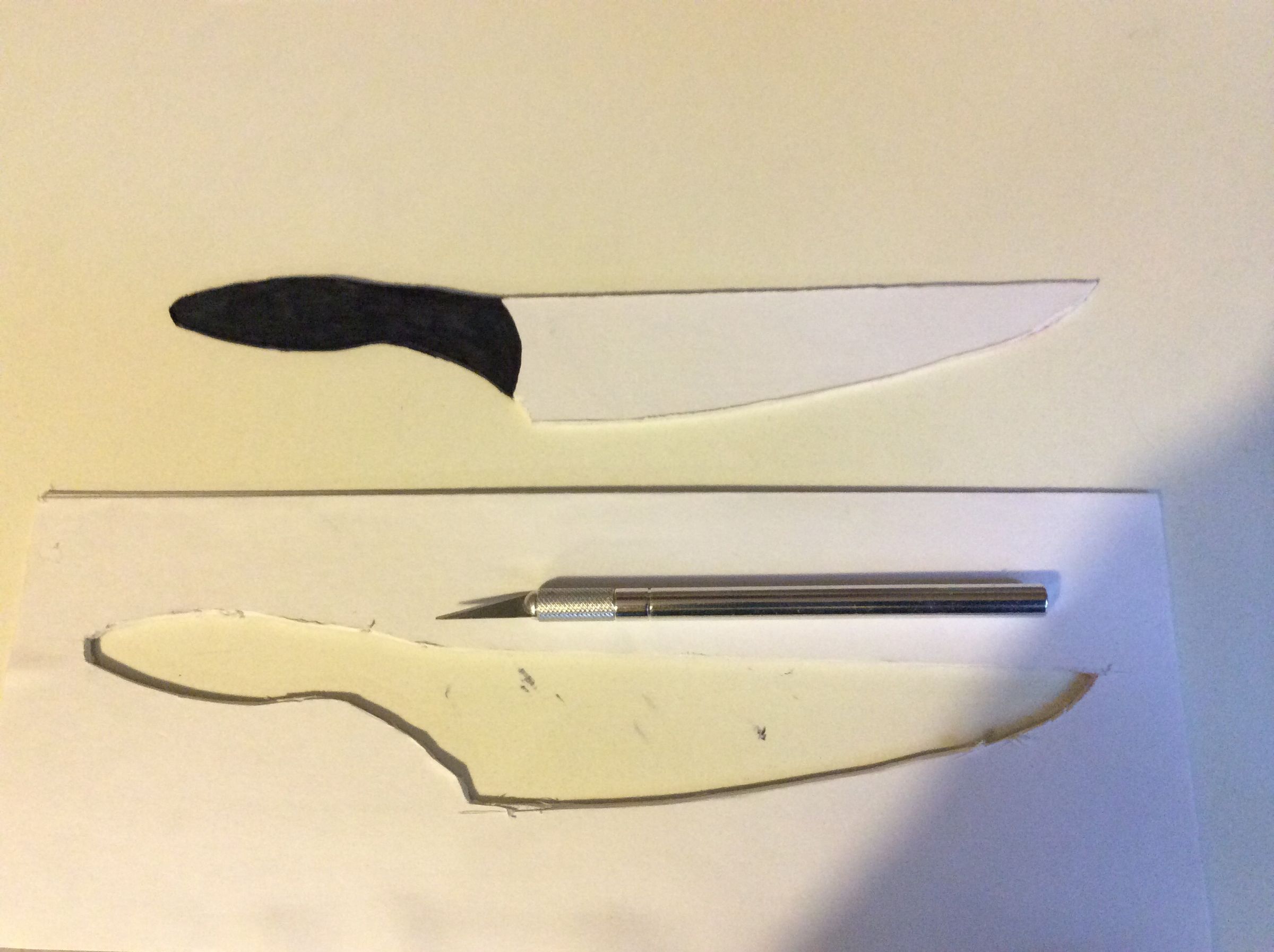 Paper Craft Slasher Knife Prop : 3 Steps - Instructables